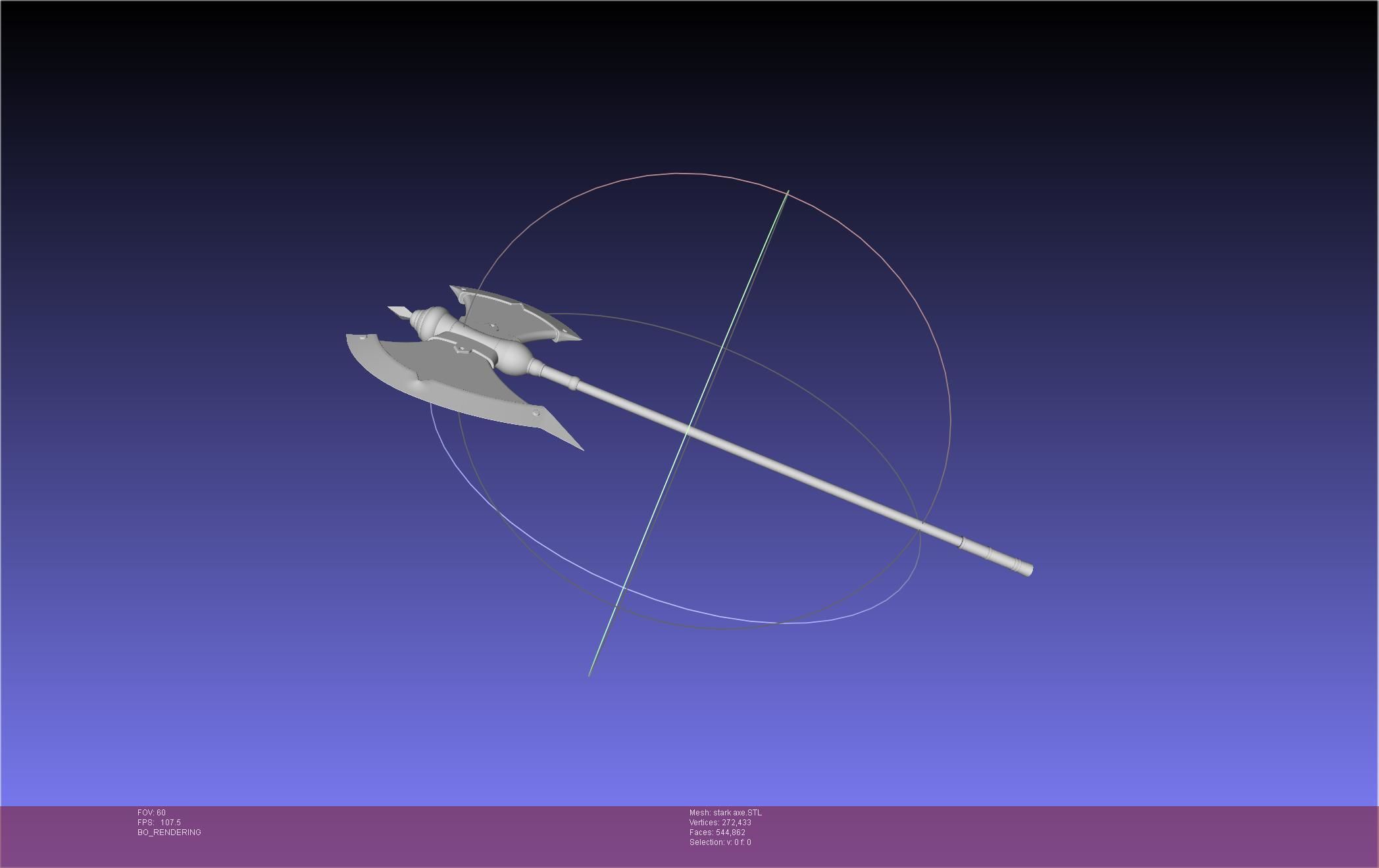 Frieren Stark Axe Printable Model 3D model 3D printable | CGTrader