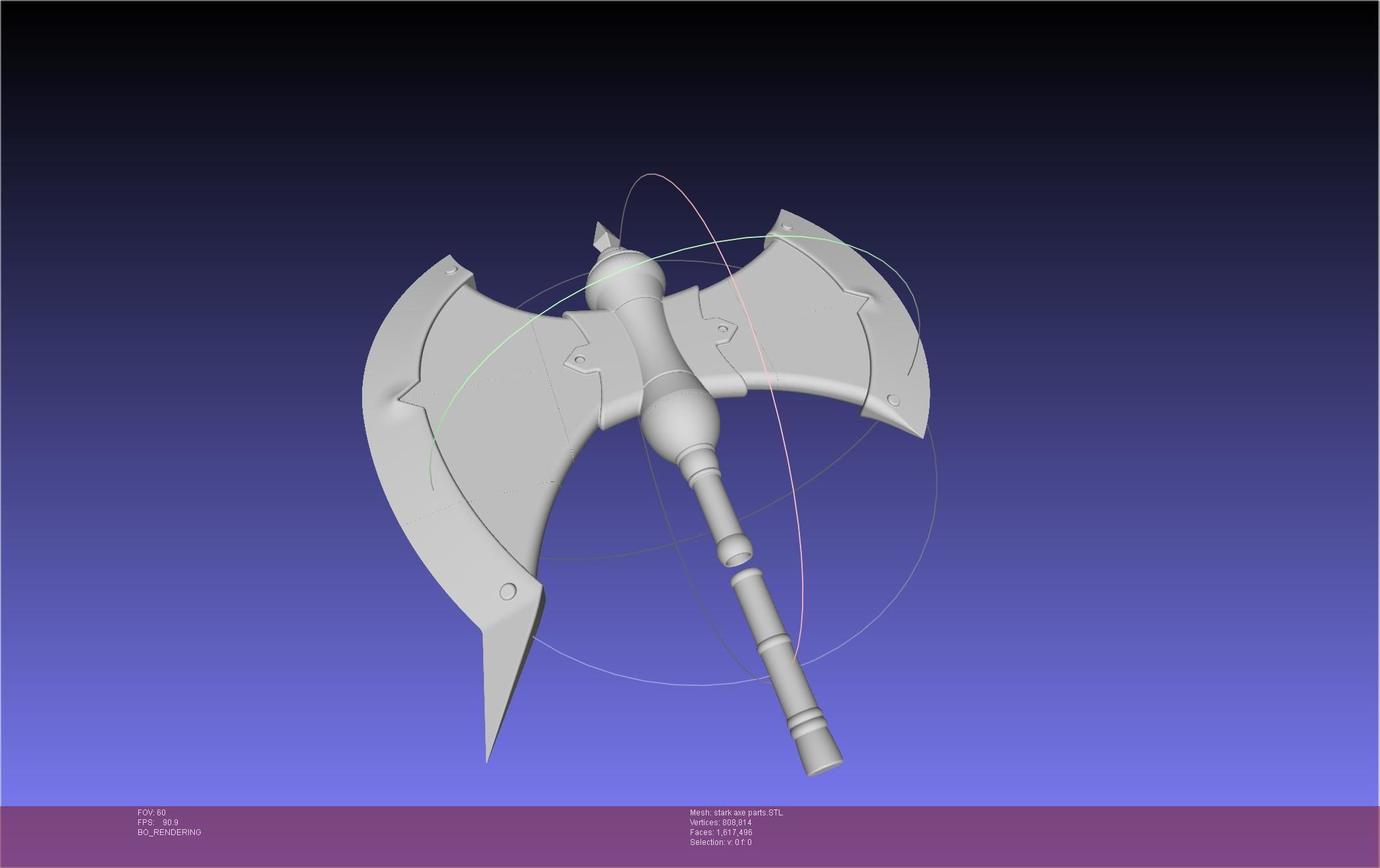 Frieren Stark Axe Printable Model 3D model 3D printable | CGTrader