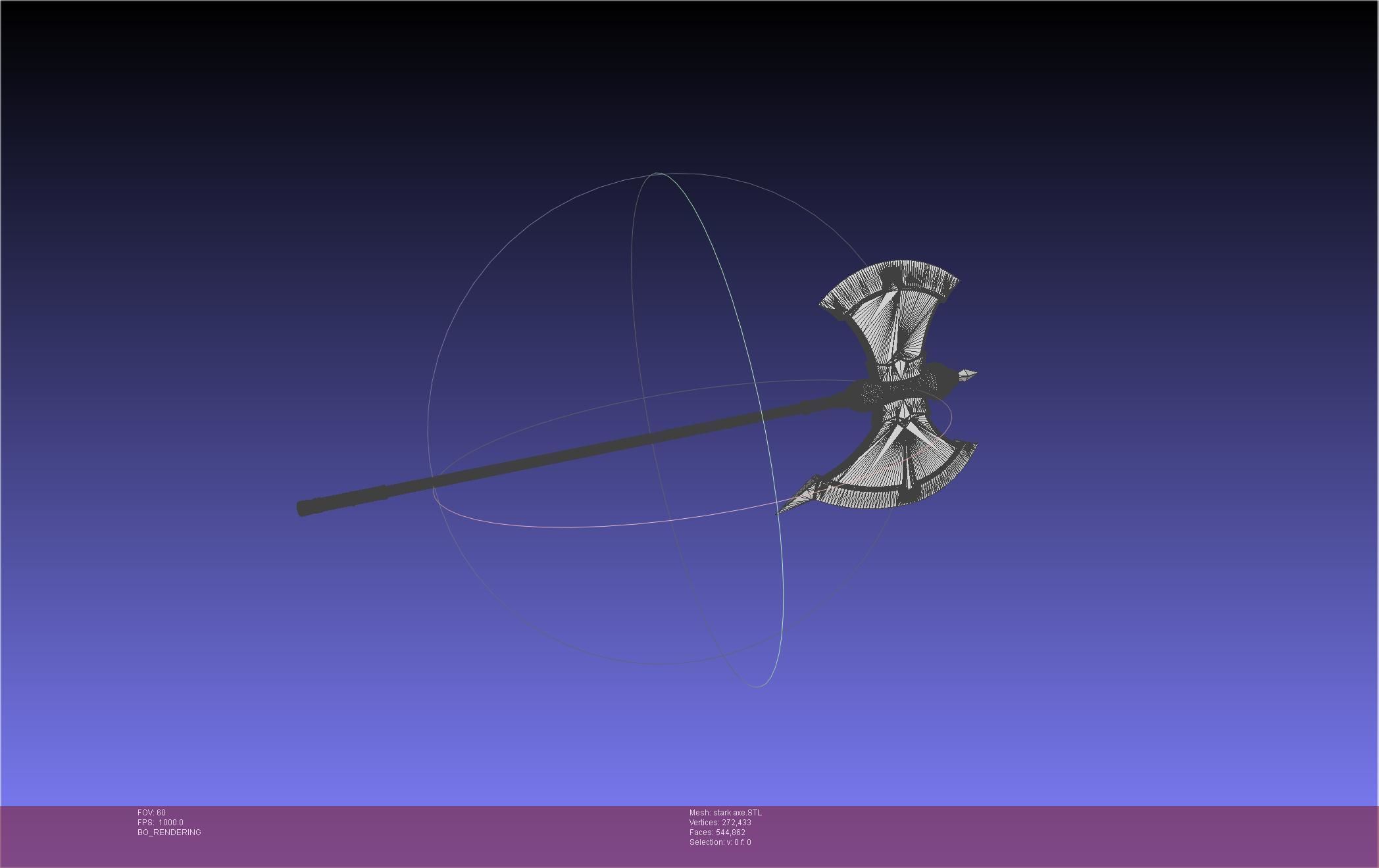 Frieren Stark Axe Printable Model 3D model 3D printable | CGTrader