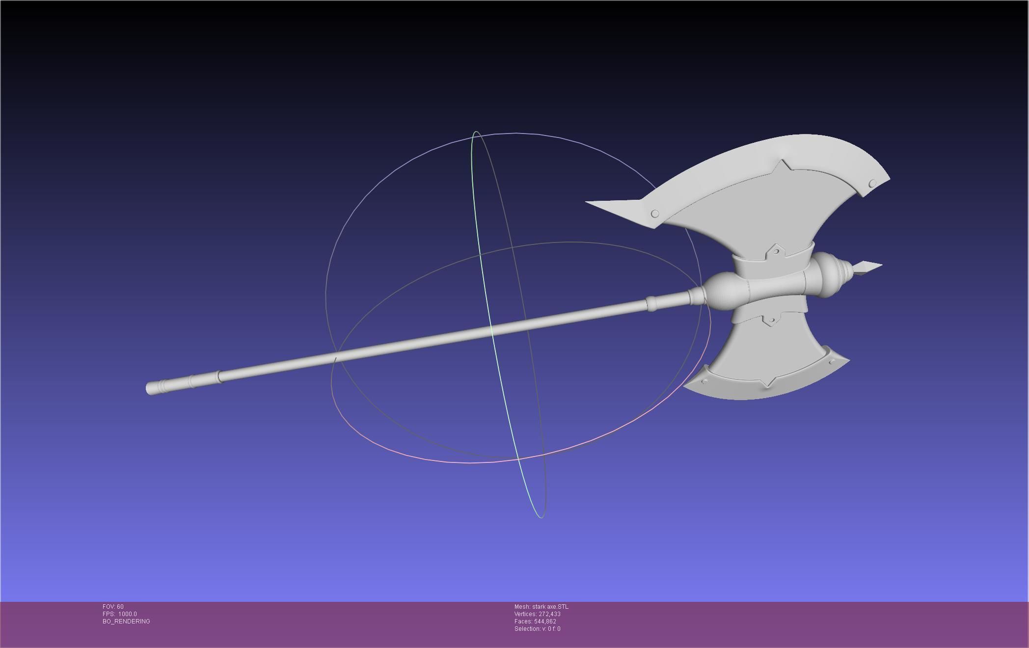 Frieren Stark Axe Printable Model 3D model 3D printable | CGTrader