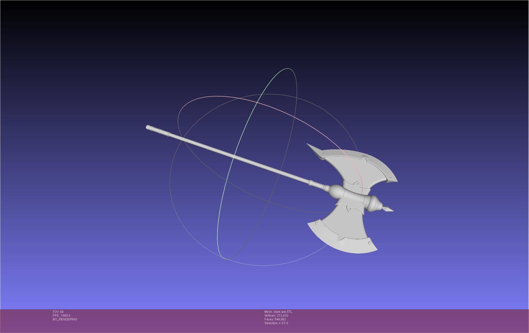 Frieren Stark Axe Printable Model 3D model 3D printable | CGTrader