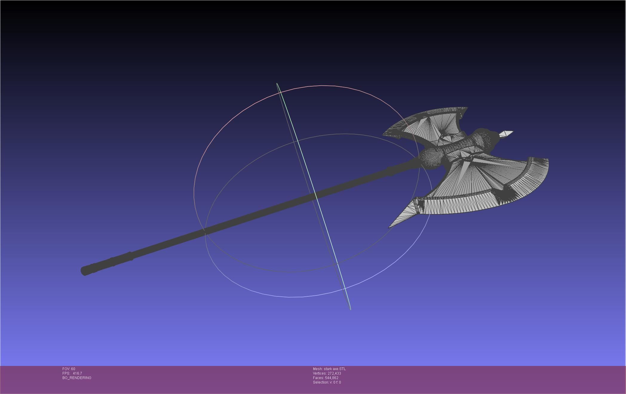 Frieren Stark Axe Printable Model 3D model 3D printable | CGTrader