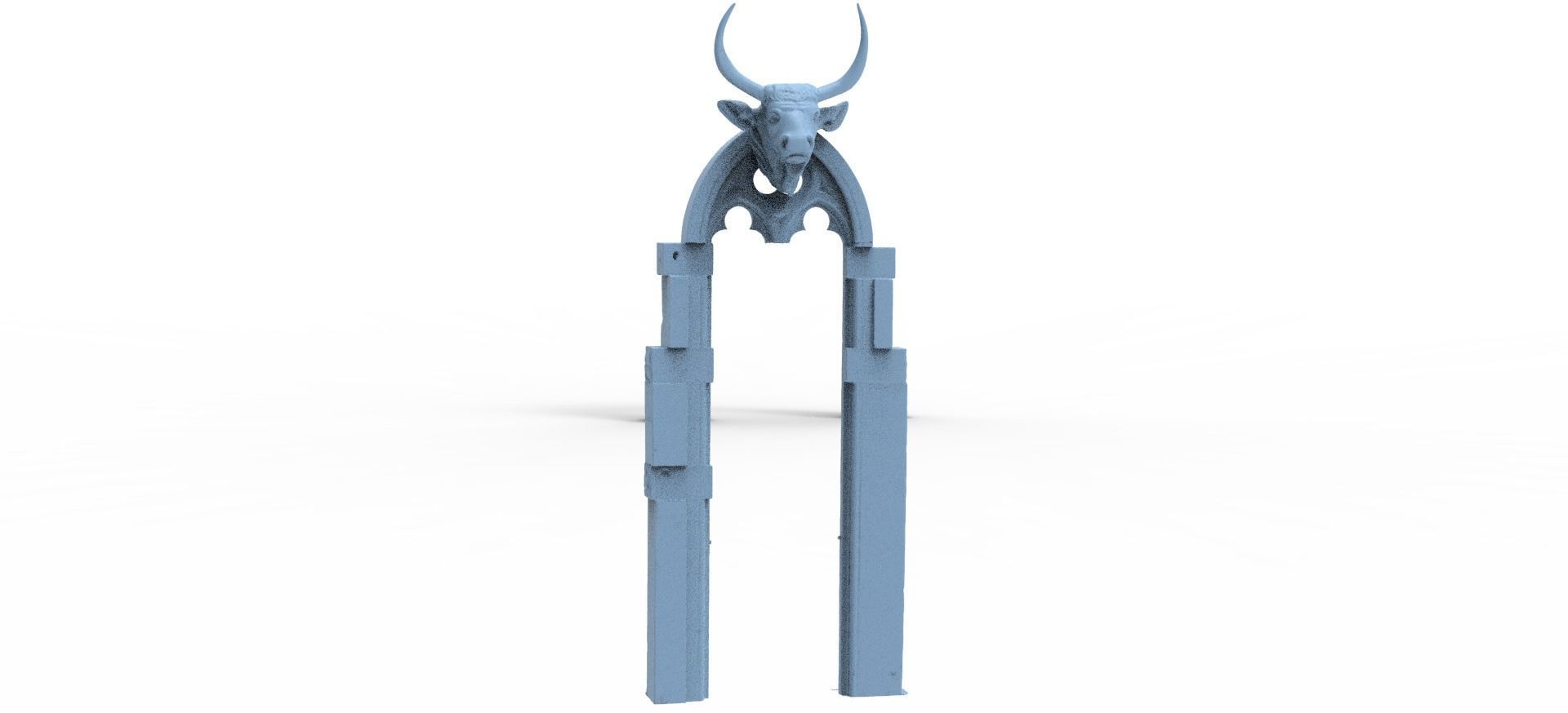 Narnian stone Witches bull arch 3D model | CGTrader