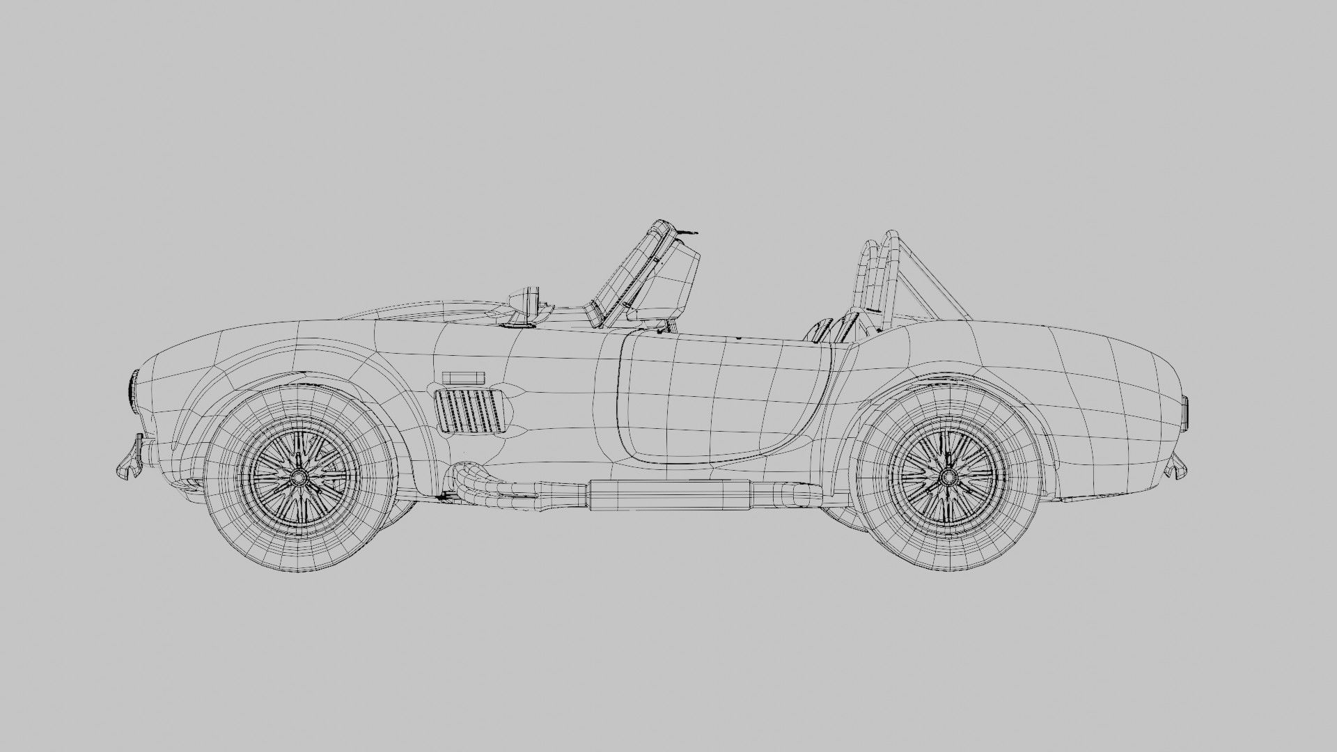 Shelby cobra 427C 1965 3D model | CGTrader