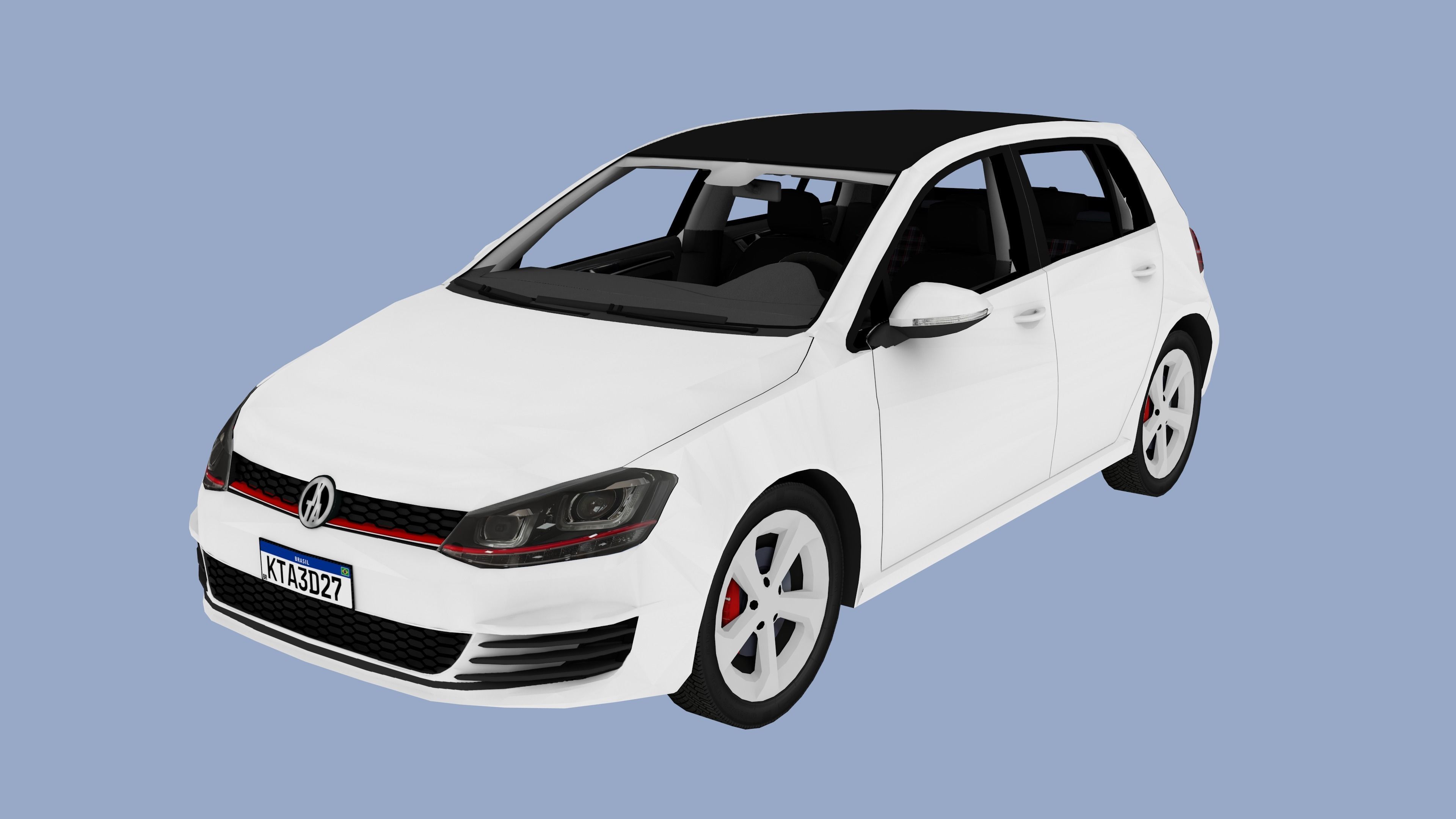 3D model VW GOLF GTI 2014 VR / AR / low-poly | CGTrader