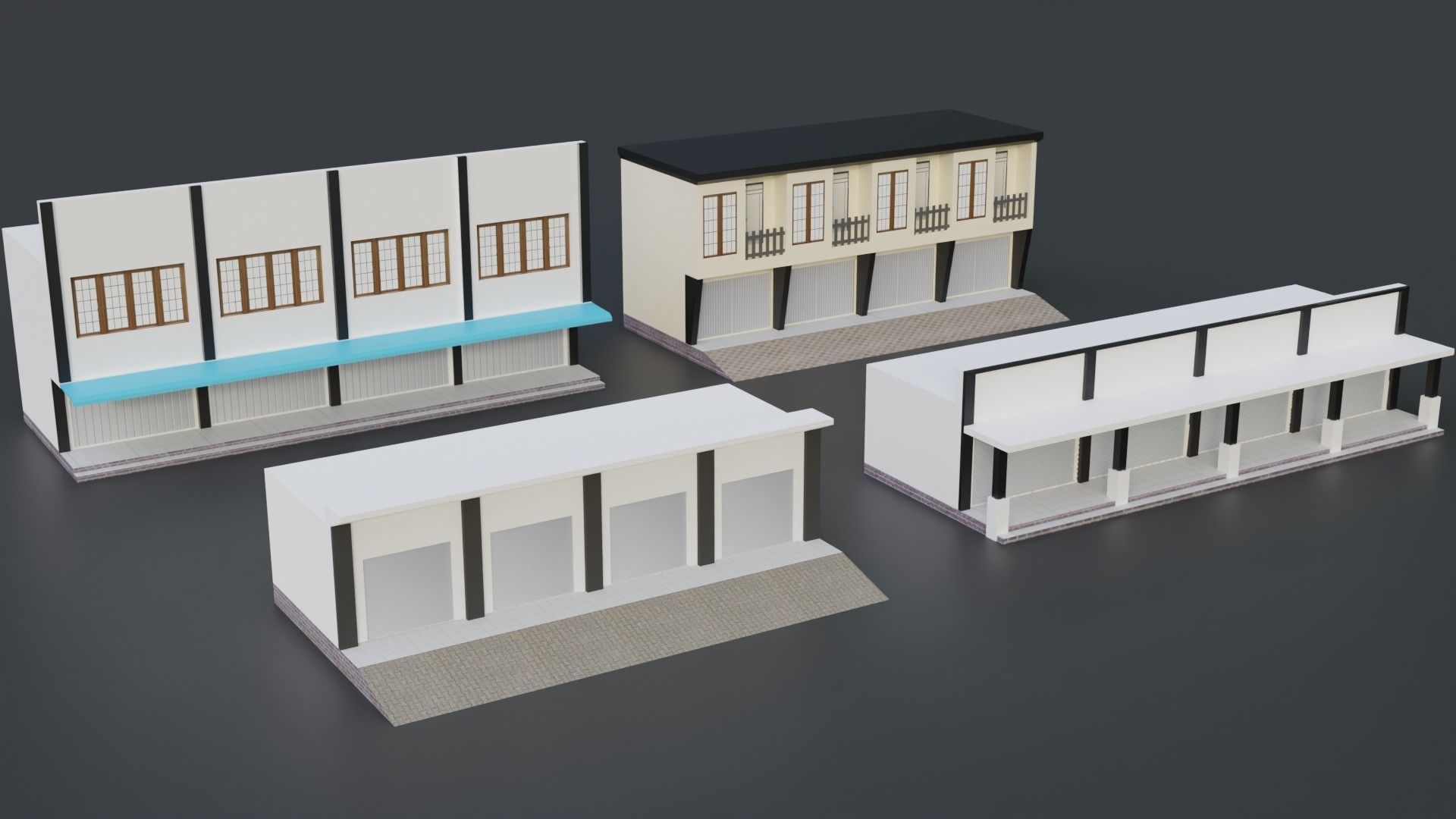 3D model RUKO SHOP PACK LOW POLY ready for unreal engine VR / AR / low ...