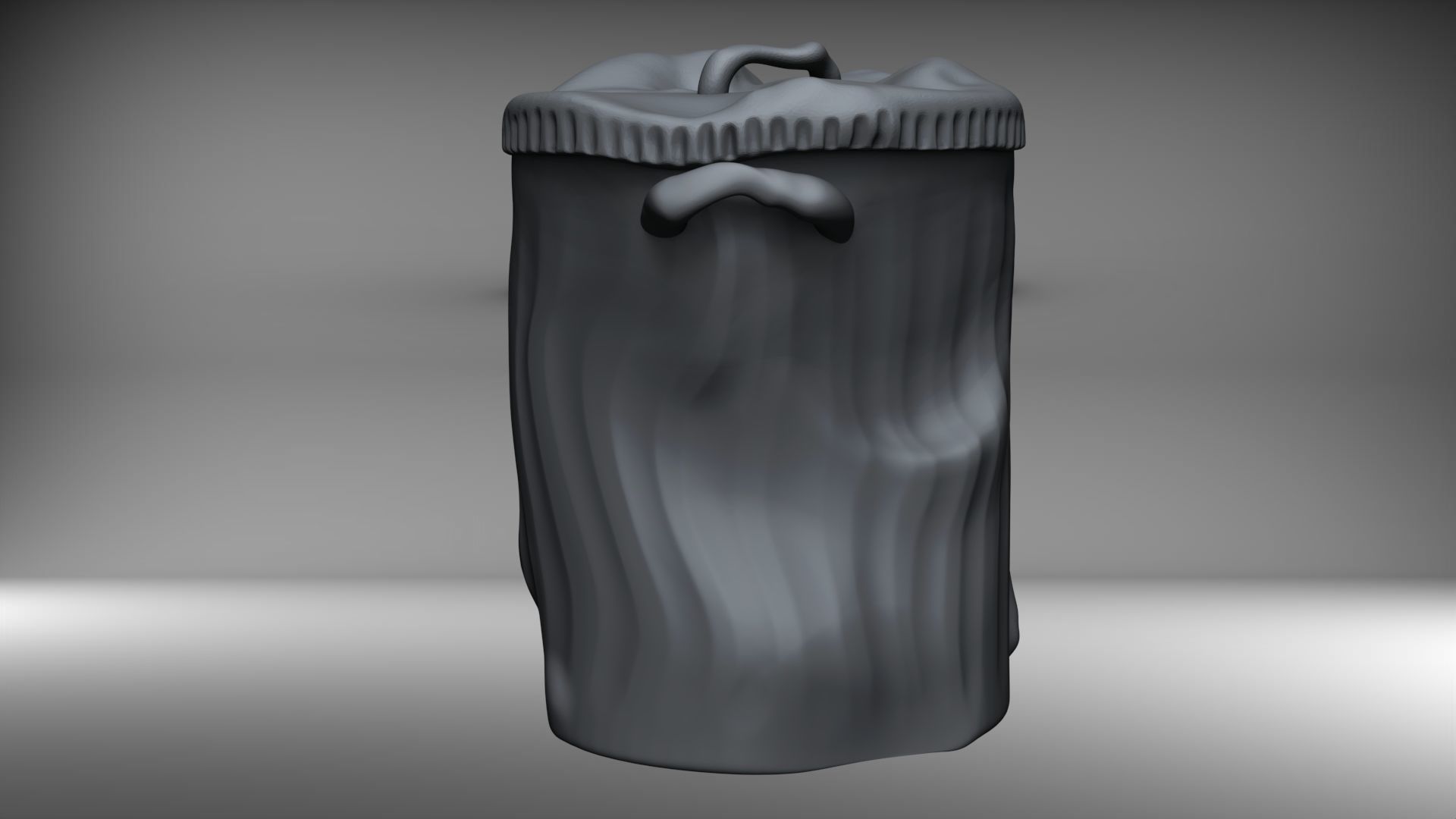 DENTED TRASH CAN 3D model 3D printable | CGTrader