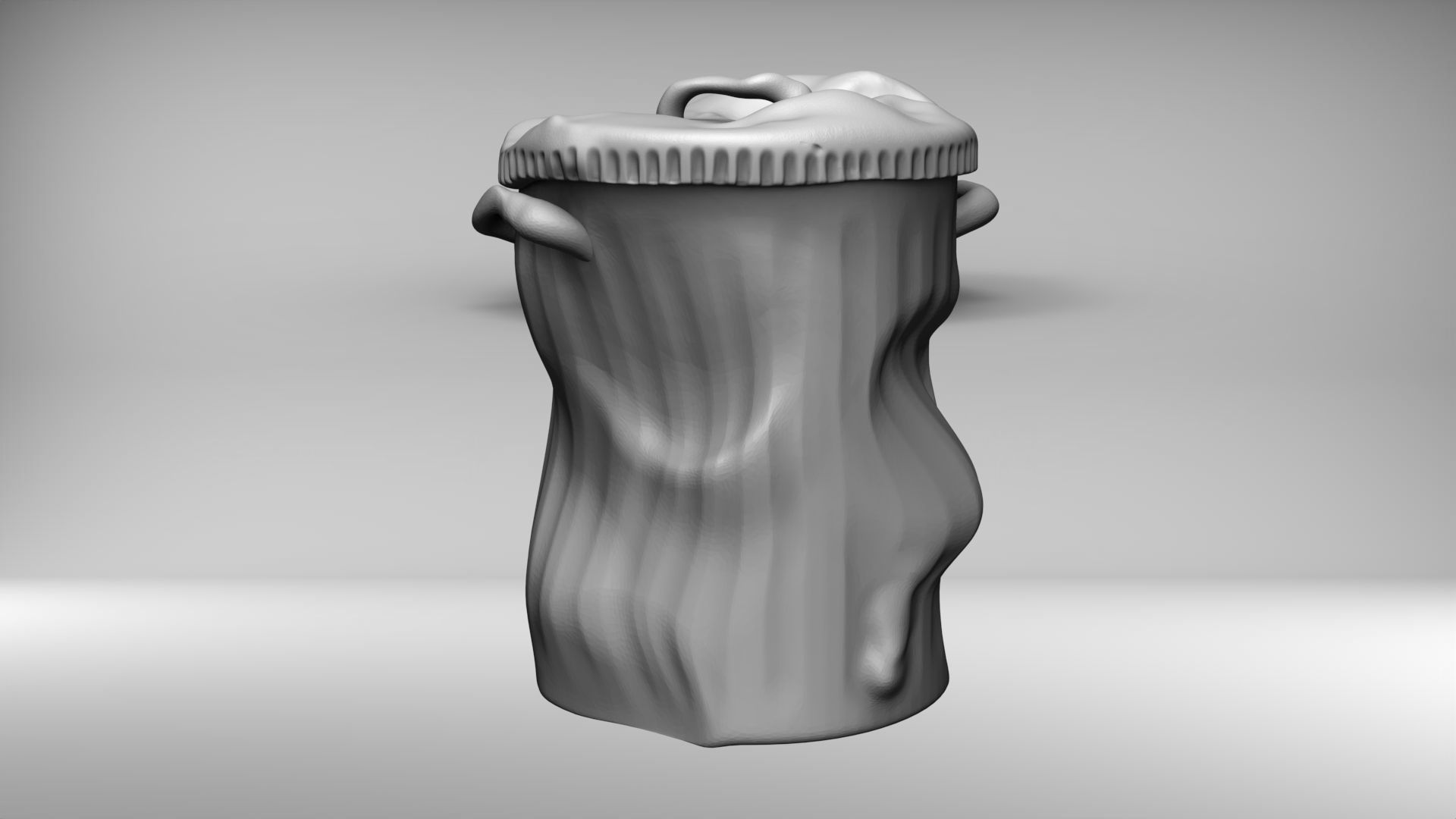 DENTED TRASH CAN 3D model 3D printable | CGTrader