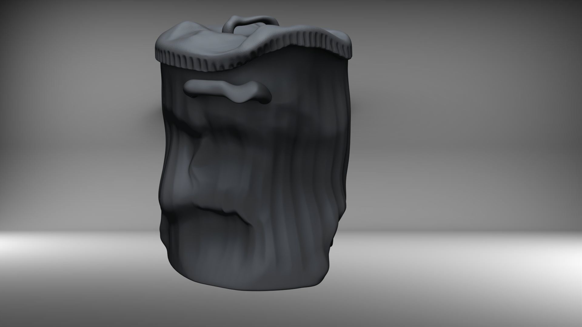 DENTED TRASH CAN 3D model 3D printable | CGTrader