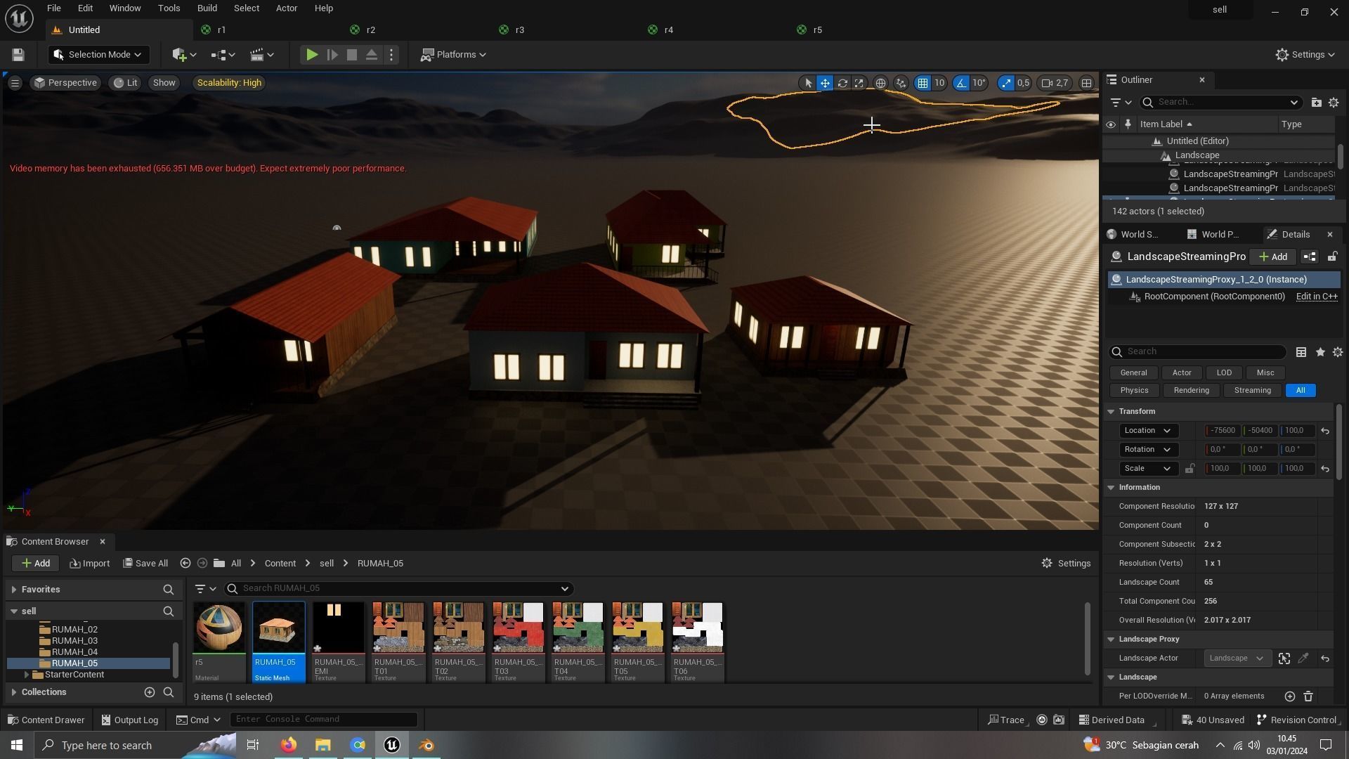 3D model HOUSE PACK LOW POLY ready for unreal engine VR / AR / low-poly ...