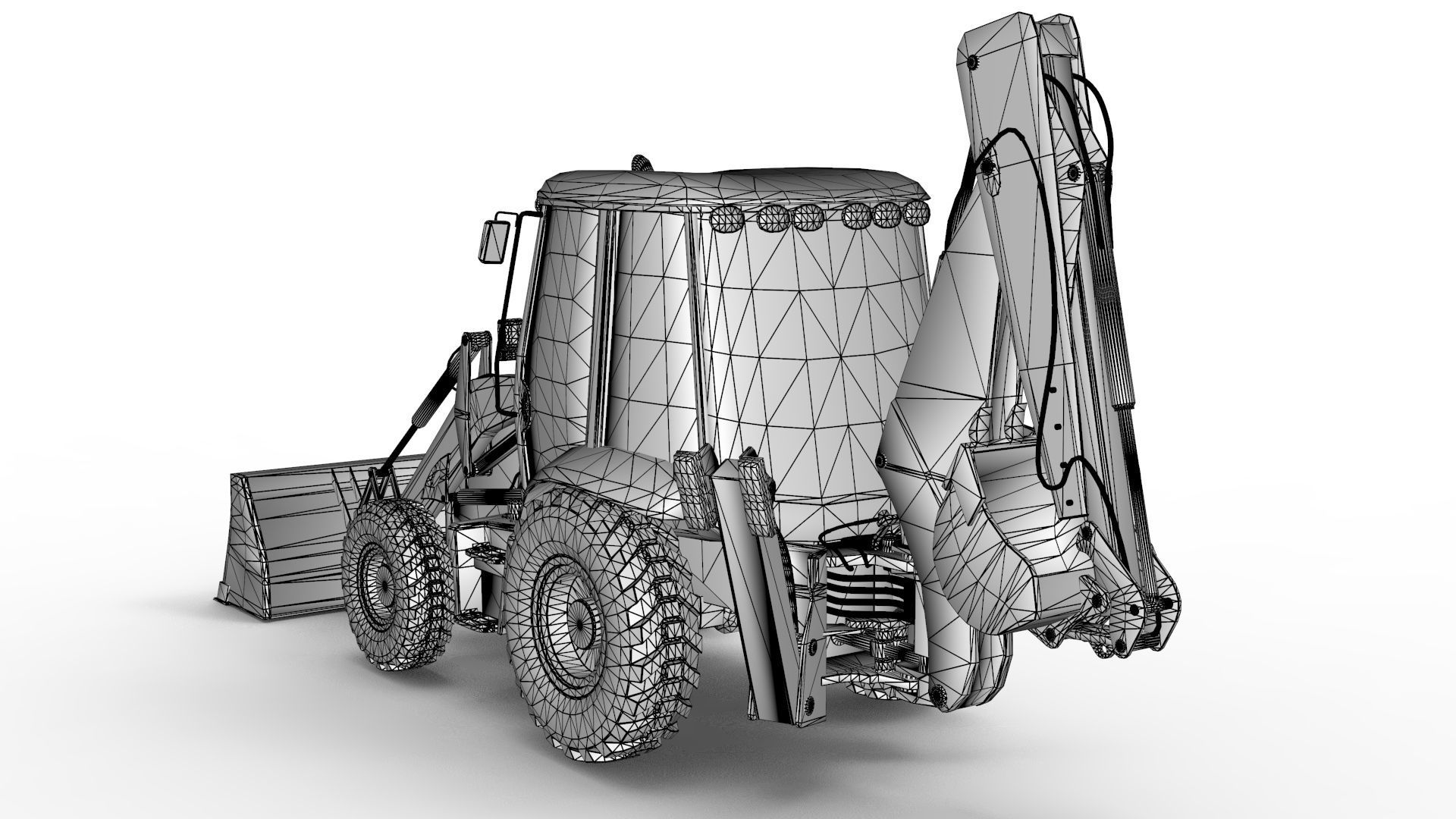 Backhoe Loader JCB 3cx 3D model | CGTrader