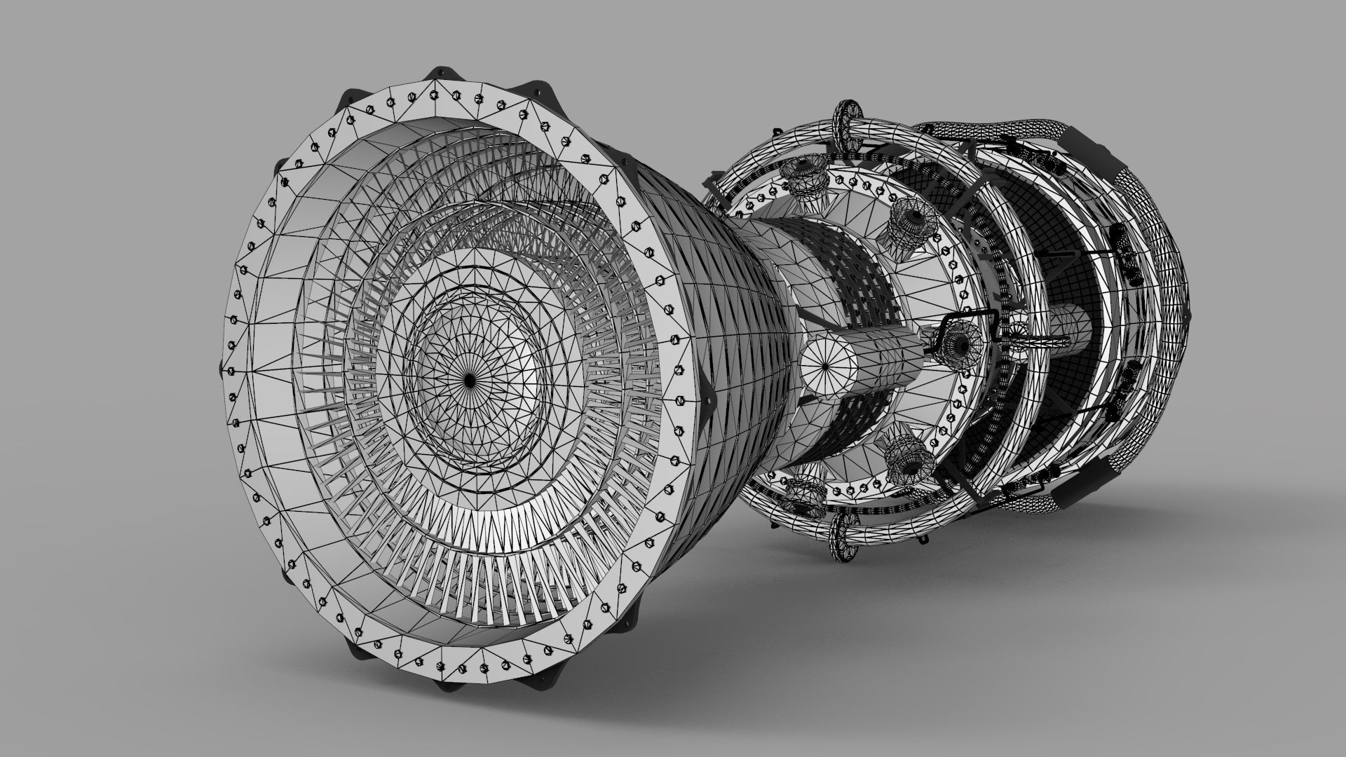 Turbofan Jet Engine 3D model | CGTrader