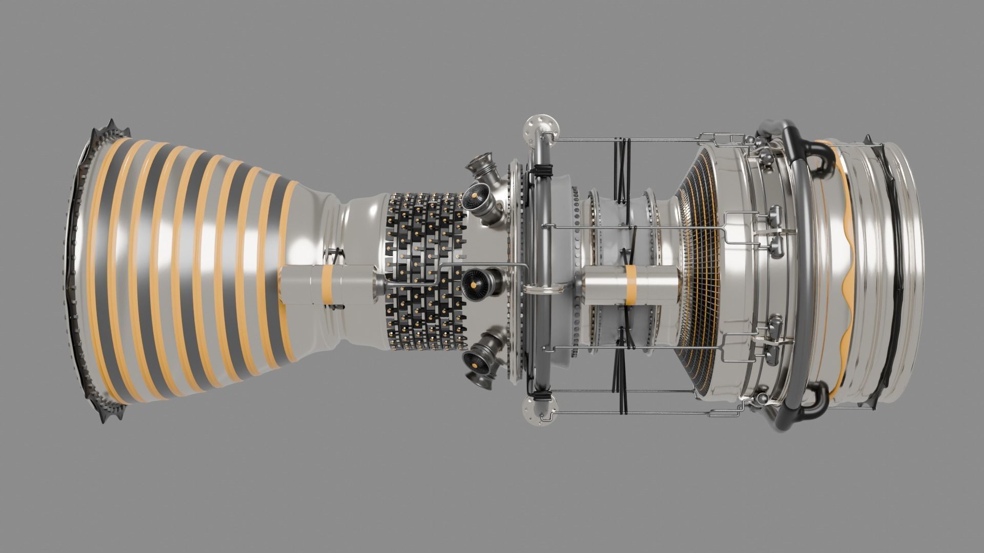 Turbofan Jet Engine 3D model | CGTrader