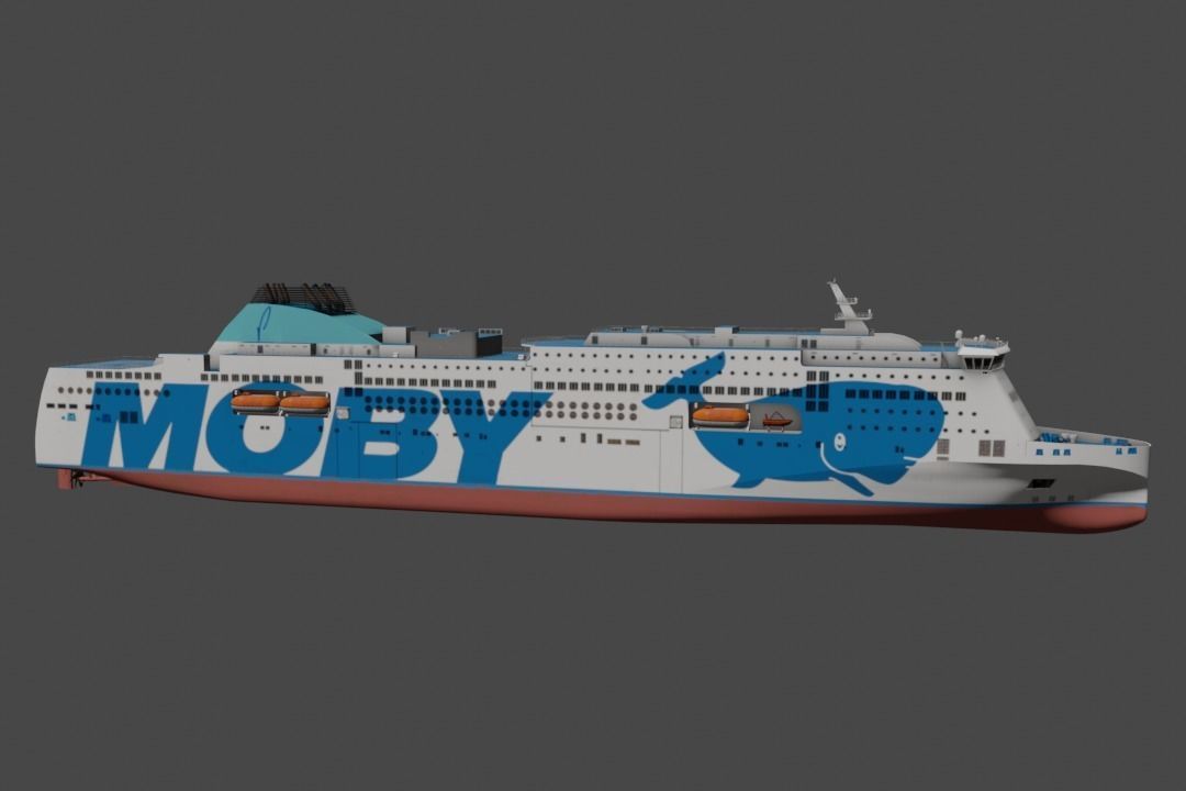 3D model Passenger Ro-Ro Cargo Ship 3D model VR / AR / low-poly | CGTrader