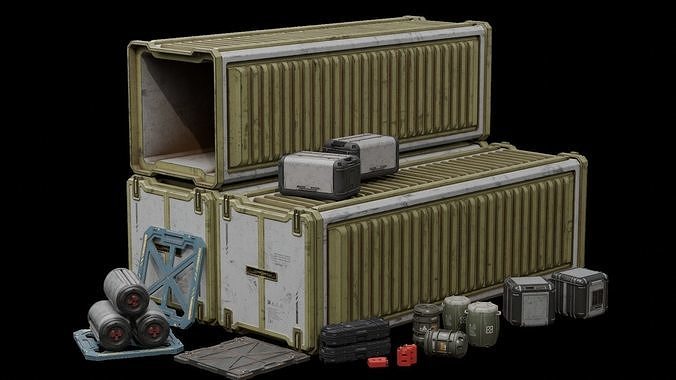3D model Military Environment 3D Model Pack VR / AR / low-poly | CGTrader