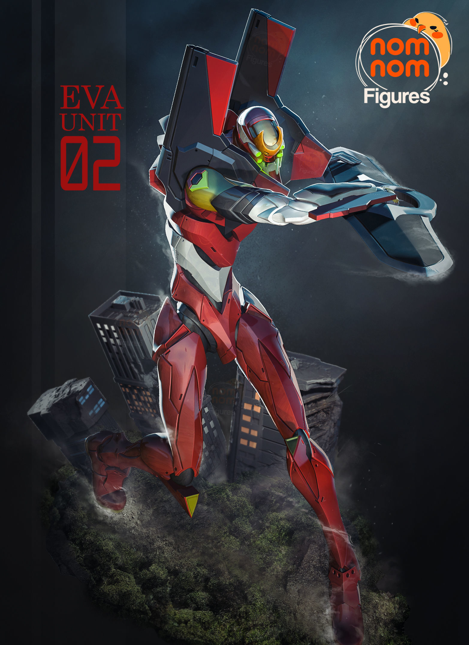 Eva 02 - Evangelion 3D model 3D printable | CGTrader