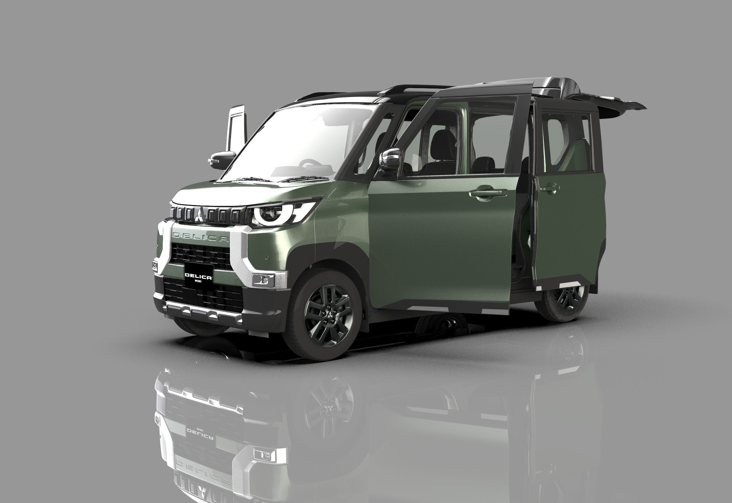 Mitsubishi Delica Mini 2023 HQ interior 3D model | CGTrader