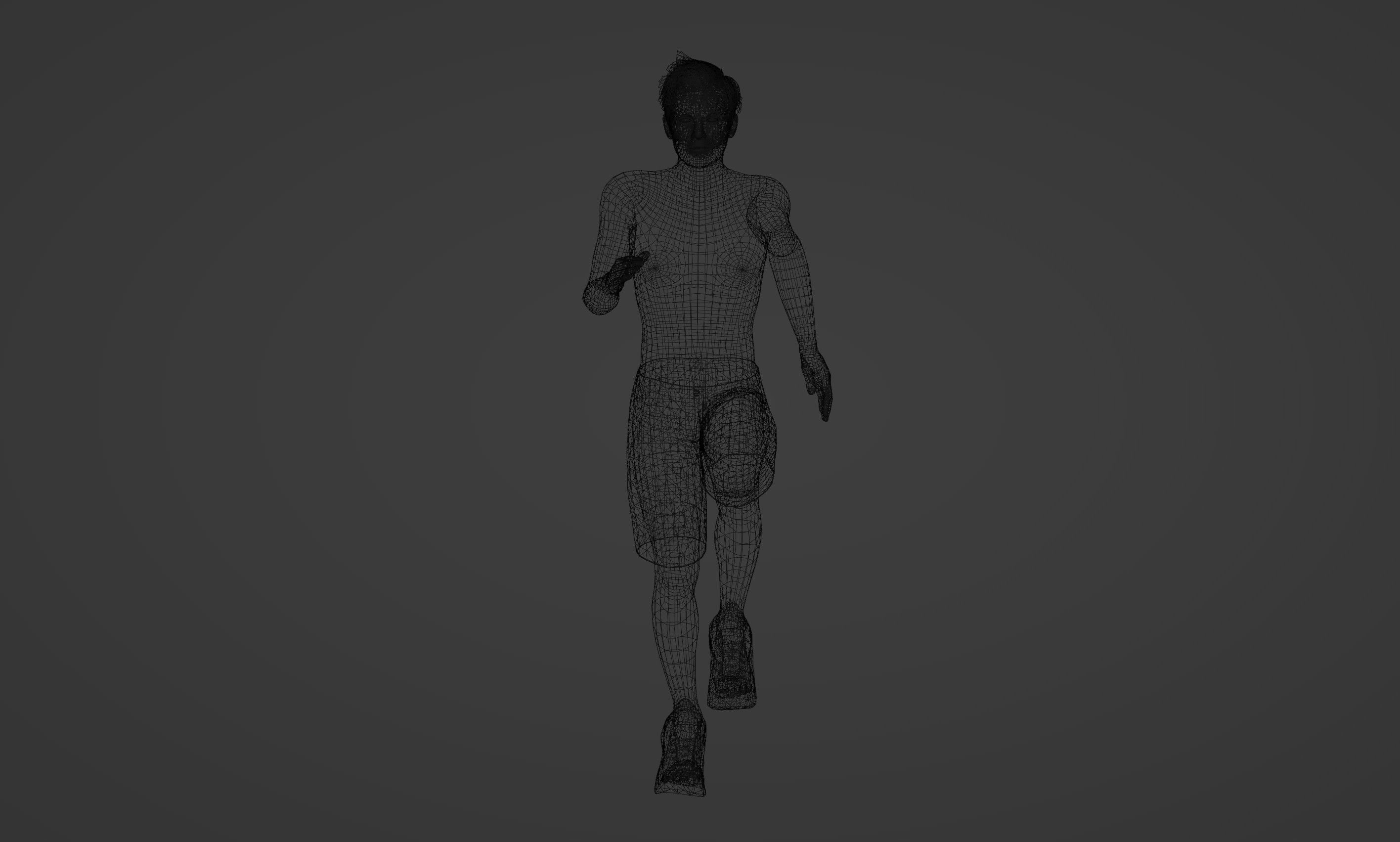 Realistic 3D Model of a Determined Runner 3D model | CGTrader