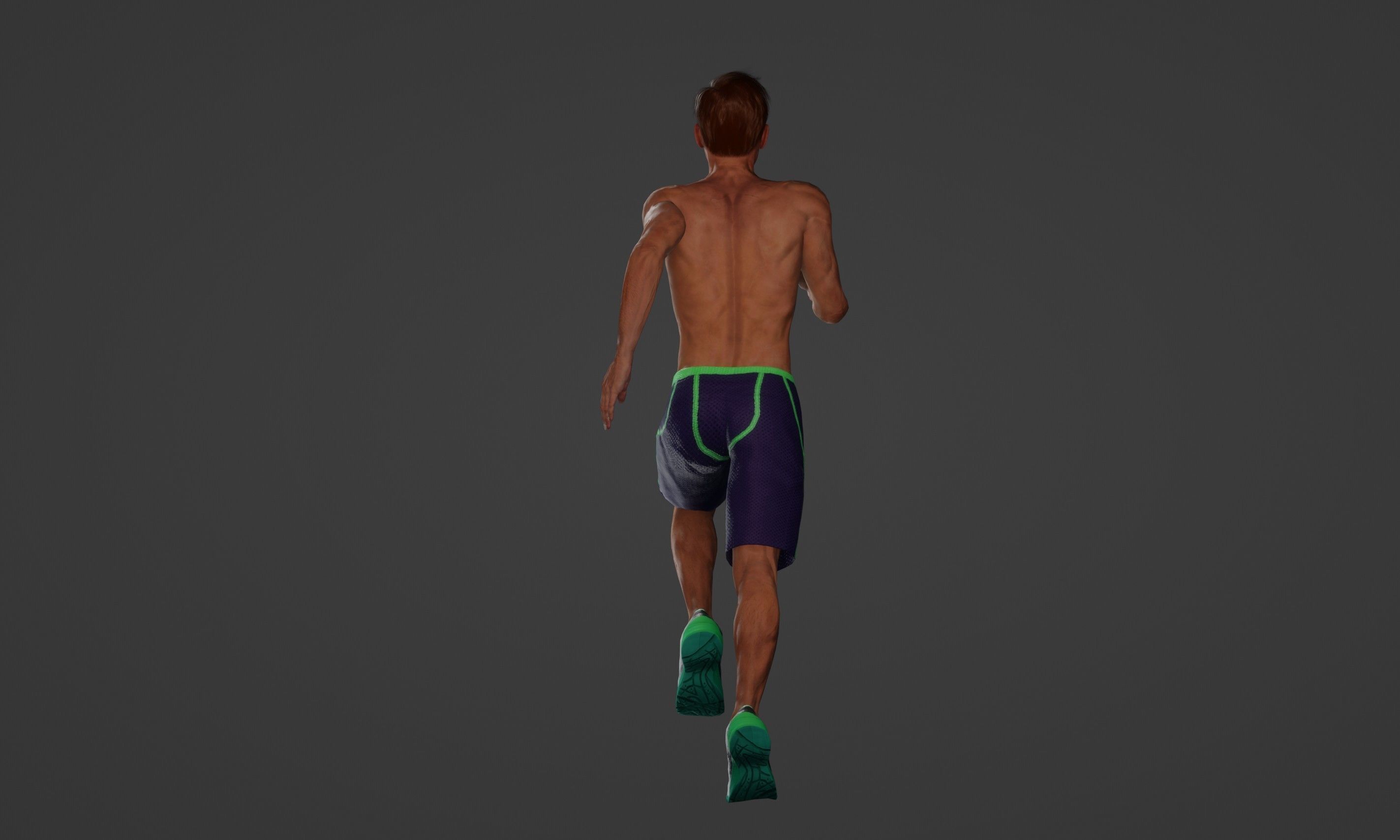 Realistic 3D Model of a Determined Runner 3D model | CGTrader