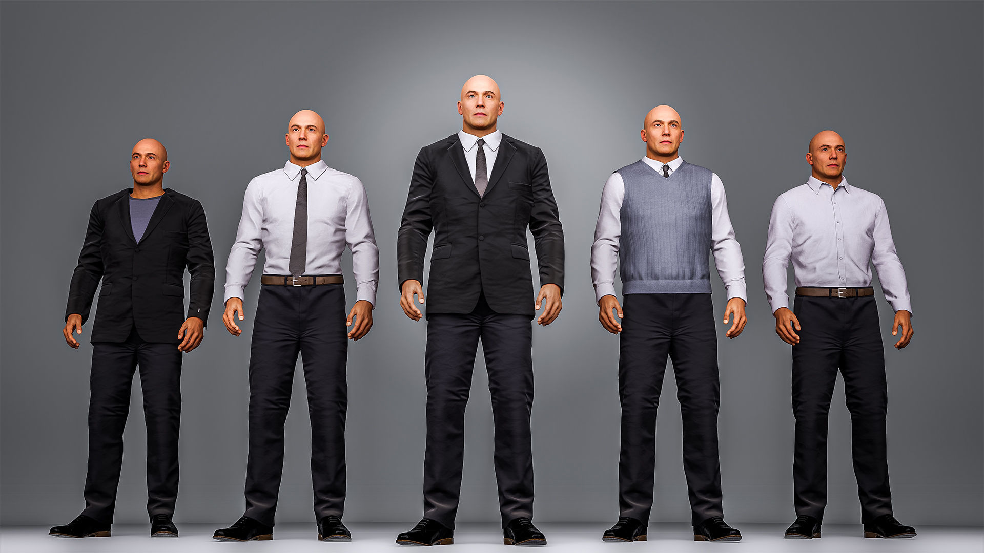 3D model Metahuman High Quality Modular Formal Male Outfit Pack VR / AR ...