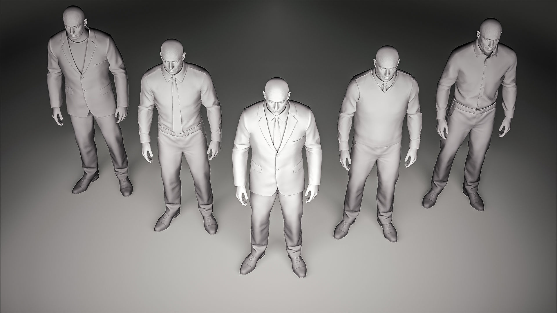 3D model Metahuman High Quality Modular Formal Male Outfit Pack VR / AR ...