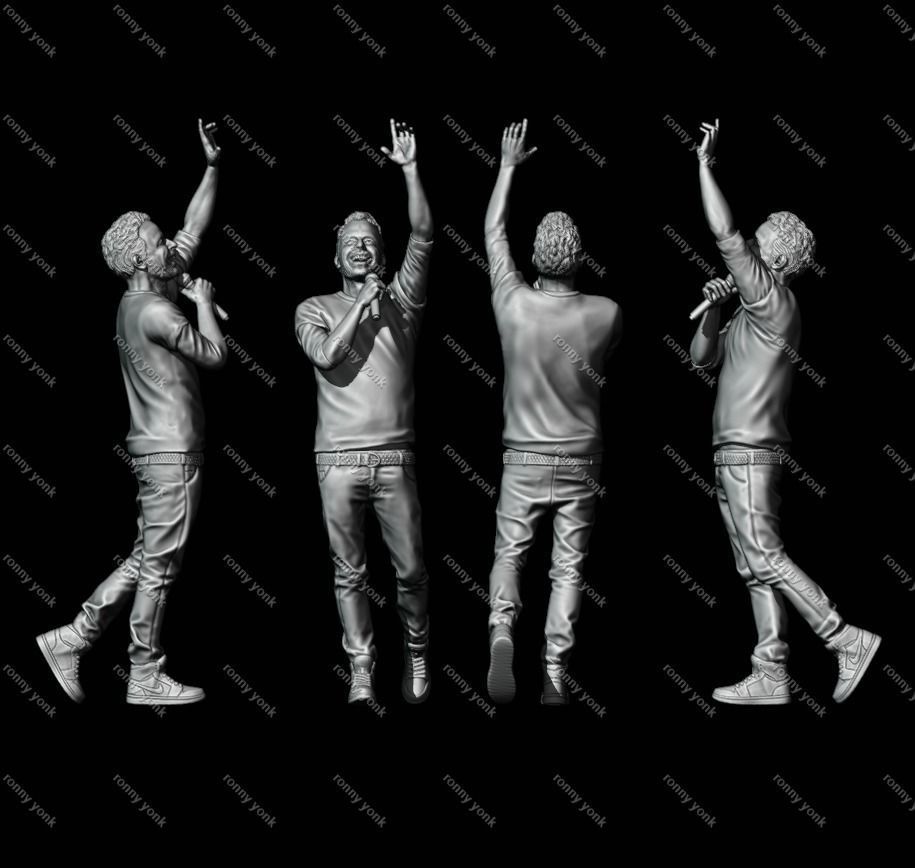 chris martin coldplay 3dprinting 3D model 3D printable | CGTrader