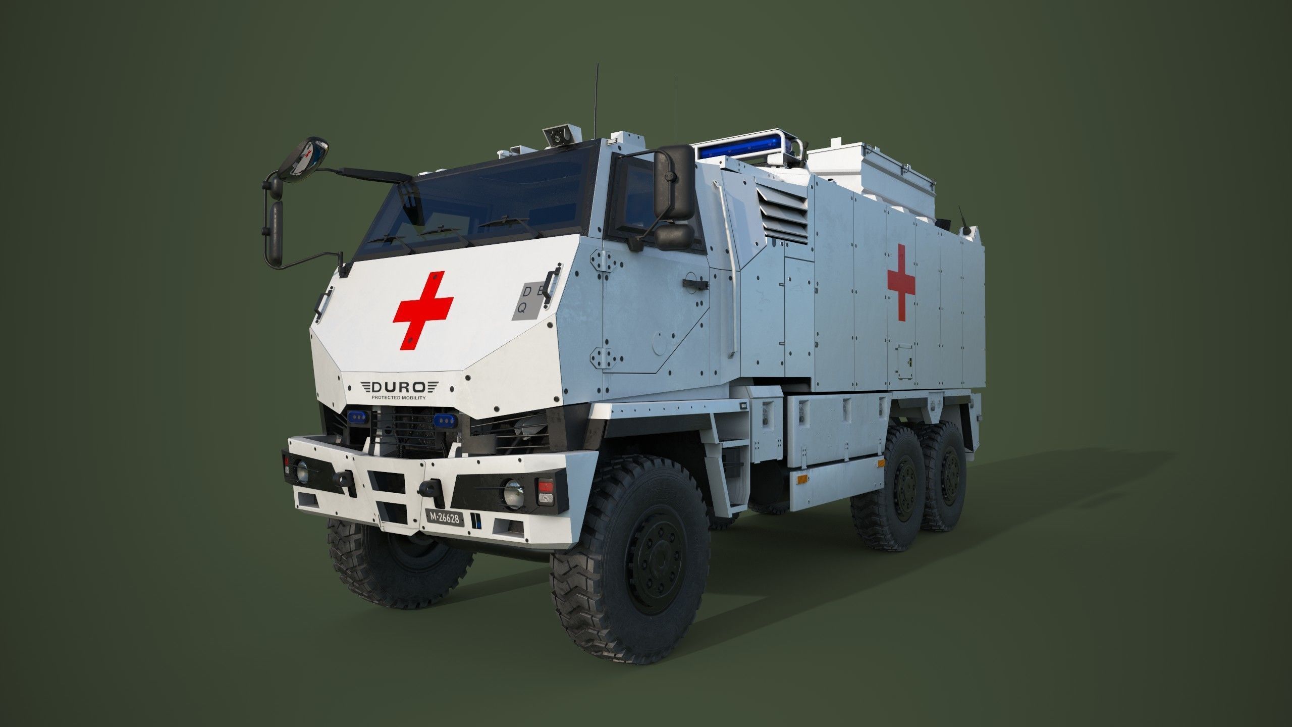 Mowag Durro III Ambulance 3D model | CGTrader