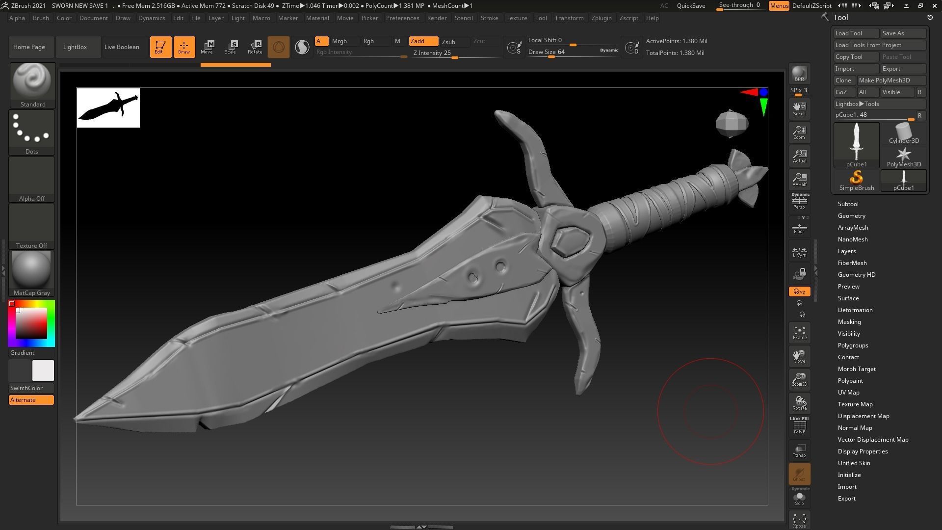 Stylized Sword free VR / AR / low-poly 3D model | CGTrader