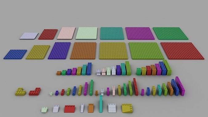 Lego Set 3D model | CGTrader