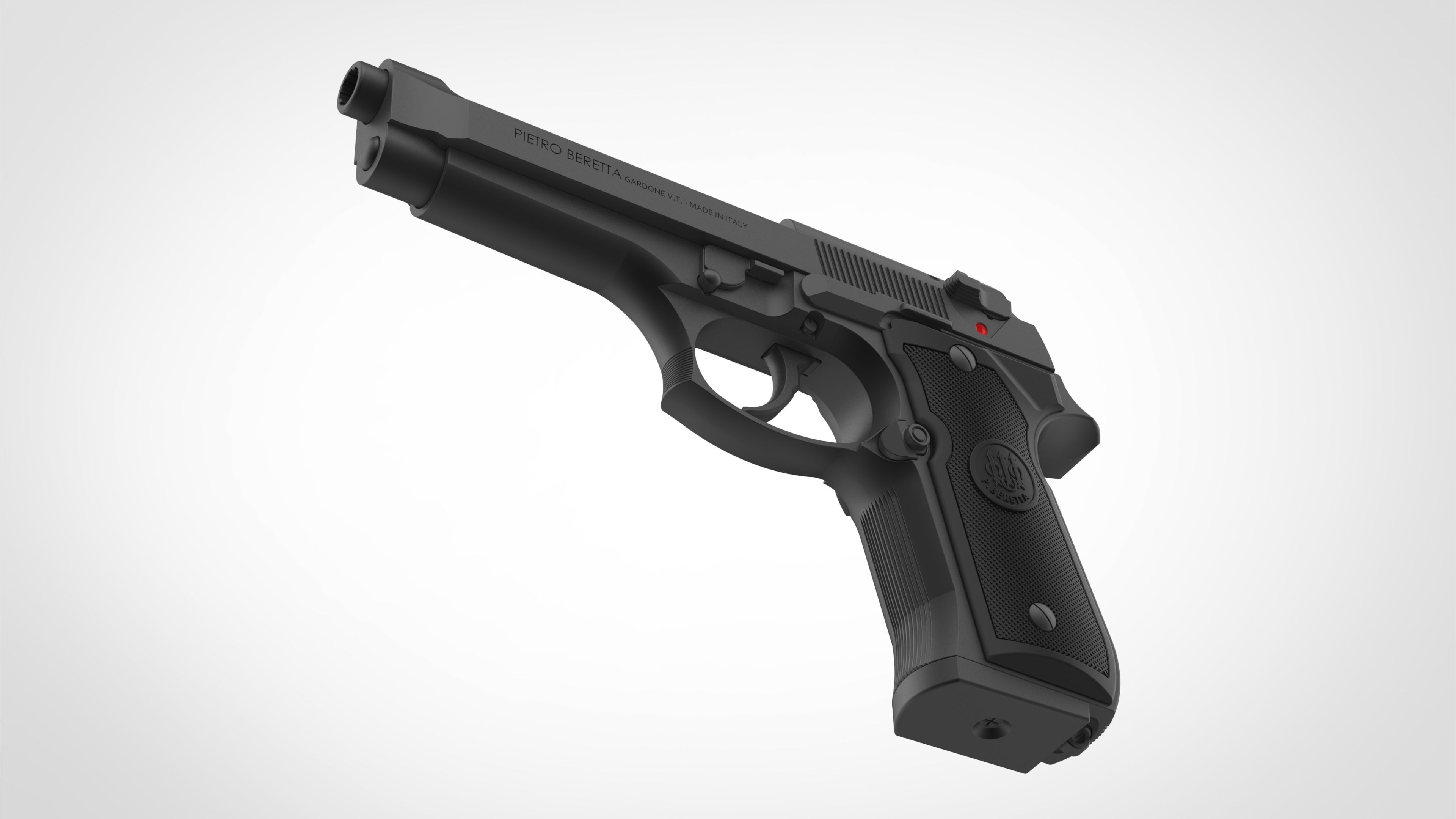 Pistol Beretta 92FS 3D model 3D model | CGTrader
