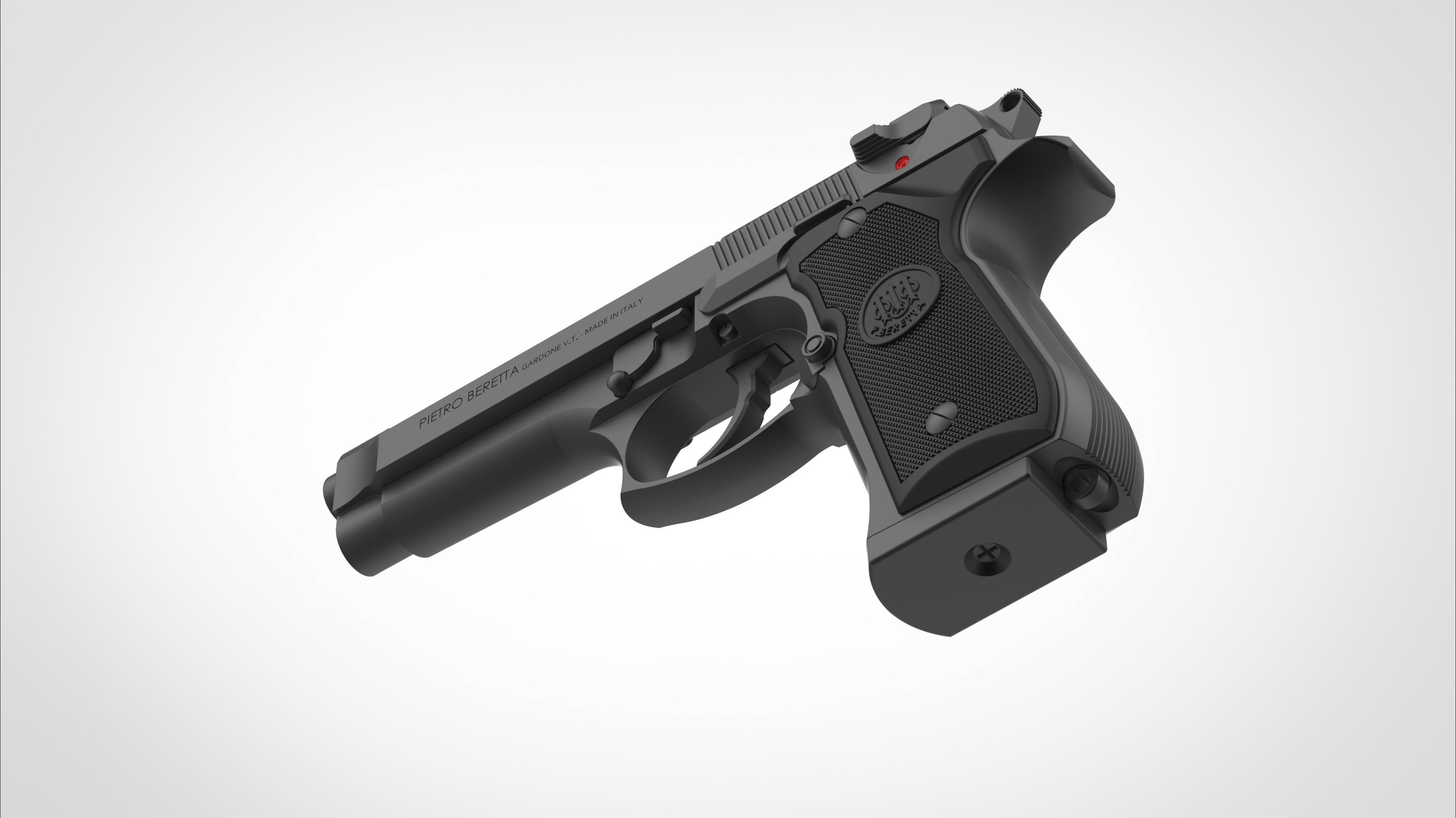 Pistol Beretta 92FS 3D model 3D model | CGTrader