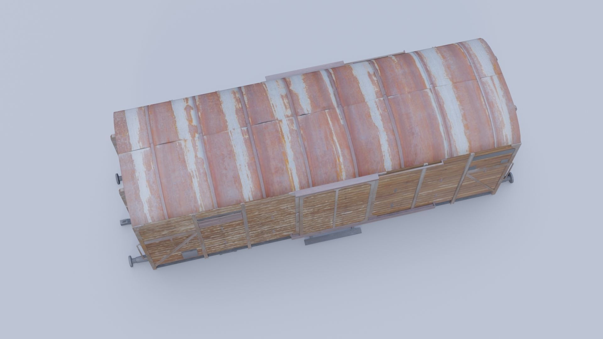 Old German boxcar 3D model | CGTrader