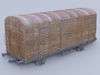 Old German boxcar 3D model | CGTrader