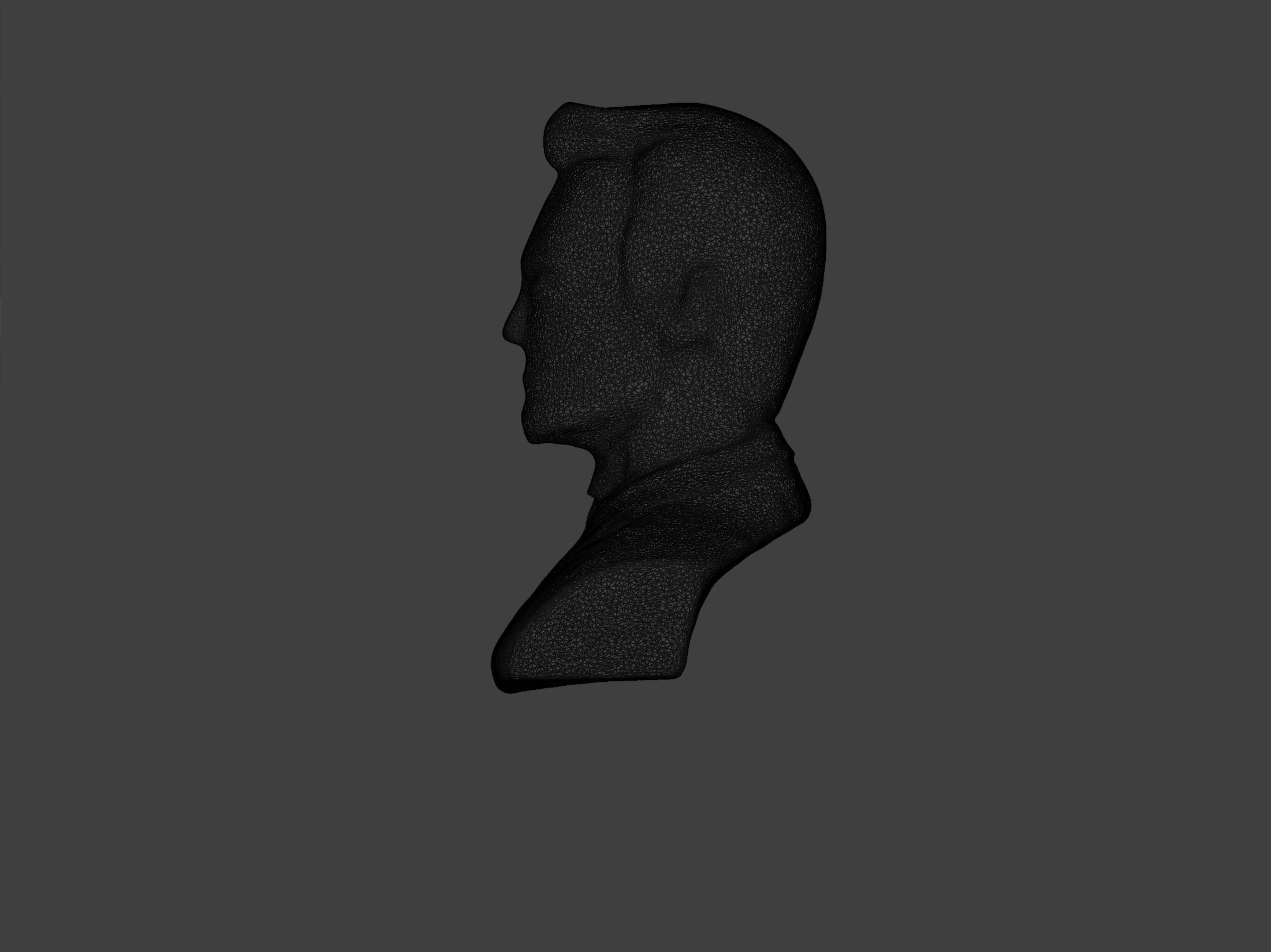 Realistic high quality Clint Eastwood stone bust - Statue 3D model ...
