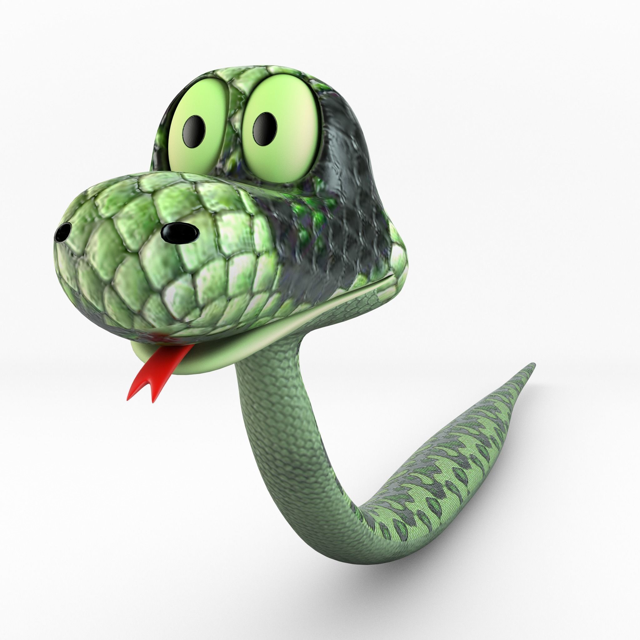 3D model Cartoon Snake Low-poly 3D model VR / AR / low-poly | CGTrader