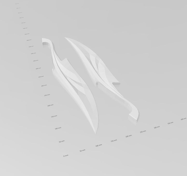 VALORANT TILDE KNIFE 3D model 3D printable | CGTrader