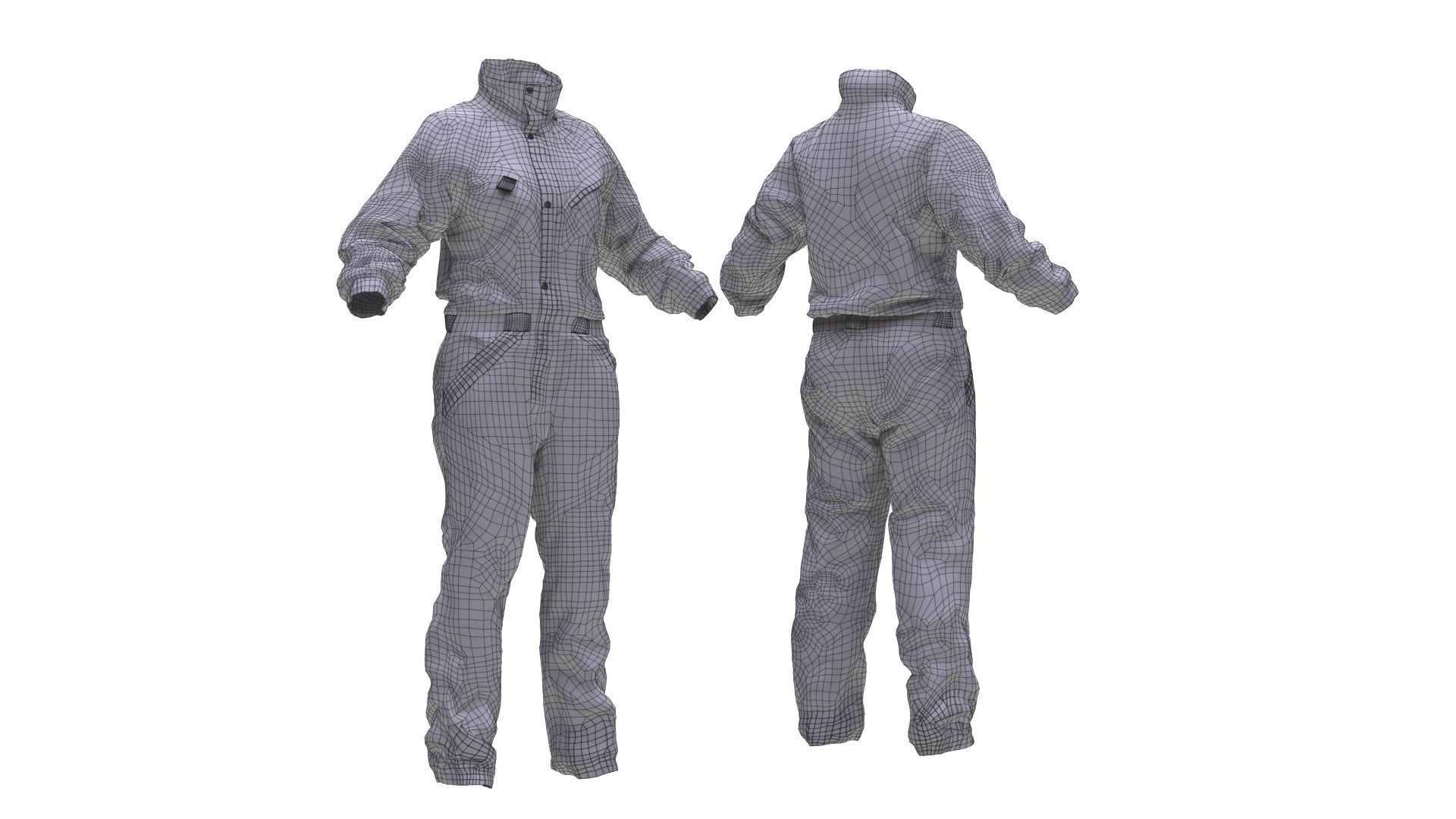 3D model Coverall VR / AR / low-poly | CGTrader