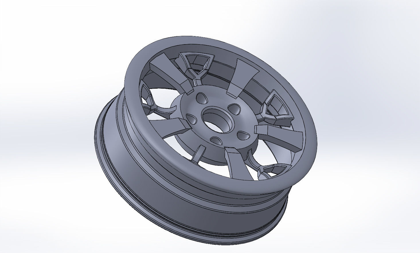 Car rim FD2 18 inches free 3D model | CGTrader