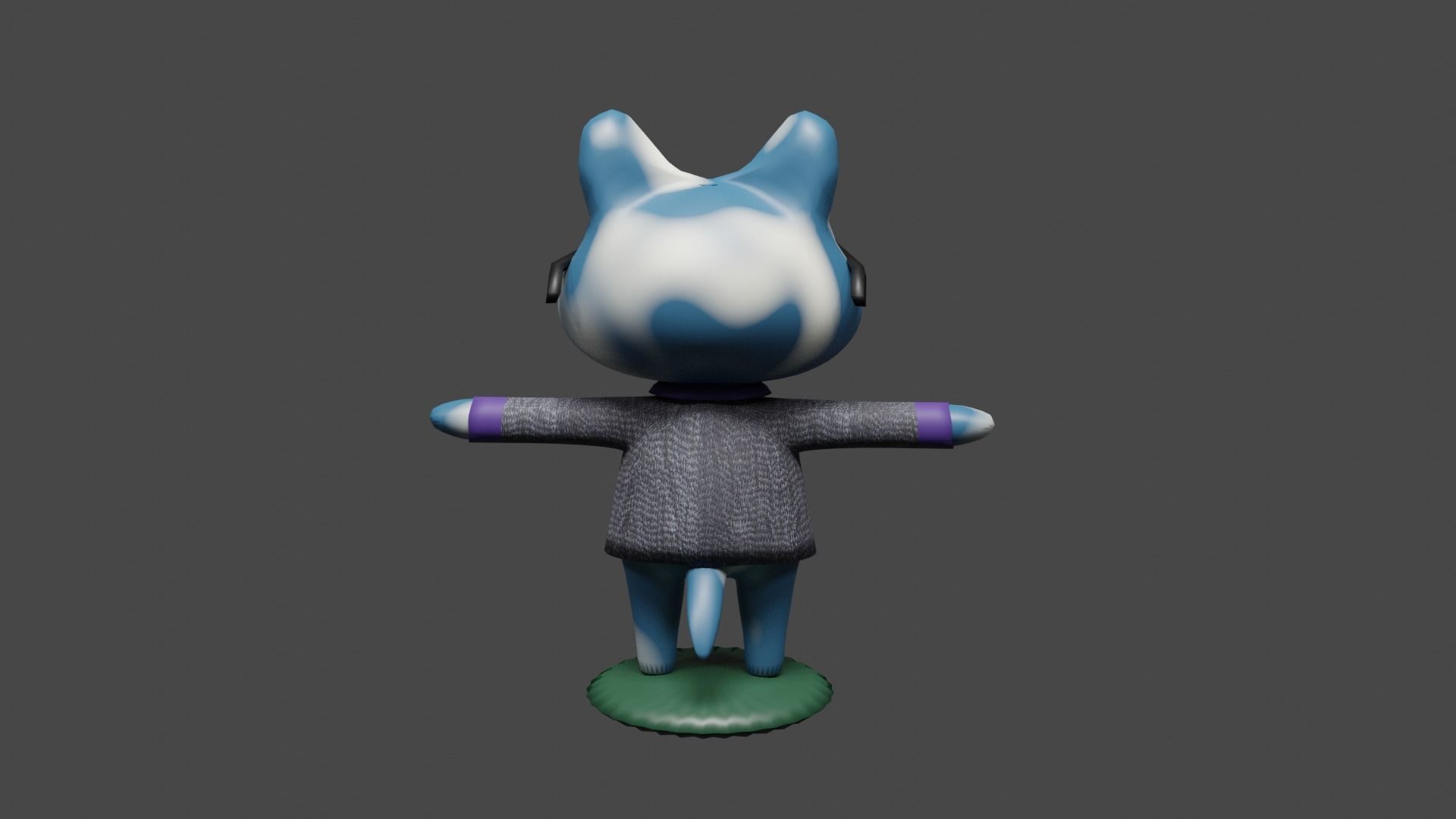 SIMPLE CARTOON CAT MODEL 3D model 3D printable | CGTrader