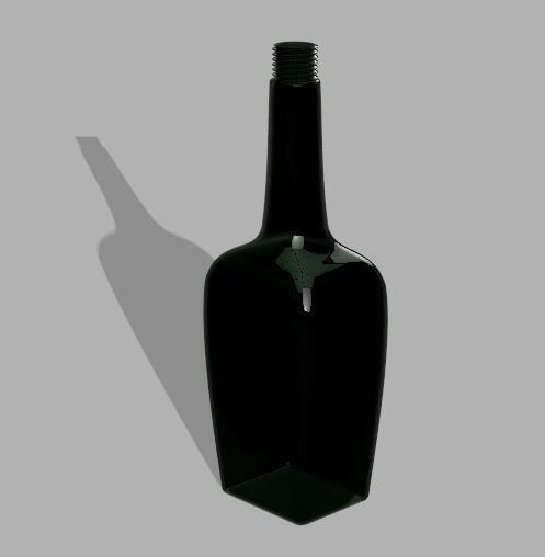 glass bottle printable model 3D model 3D printable | CGTrader