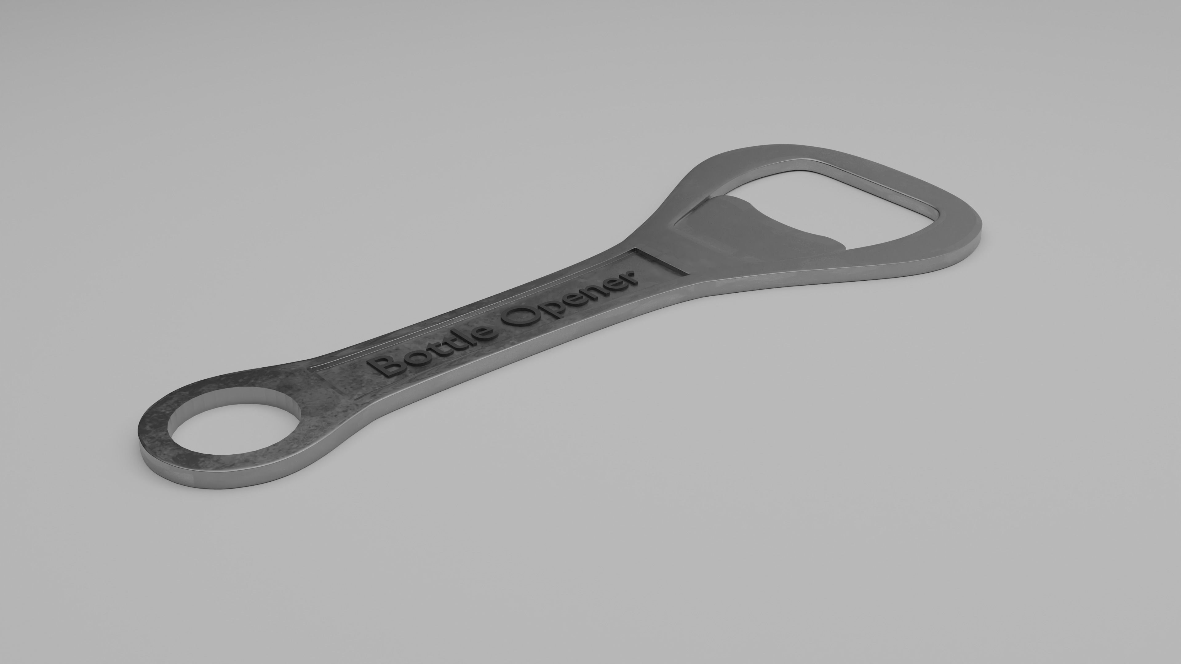 Simple Bottle Opener free 3D model | CGTrader