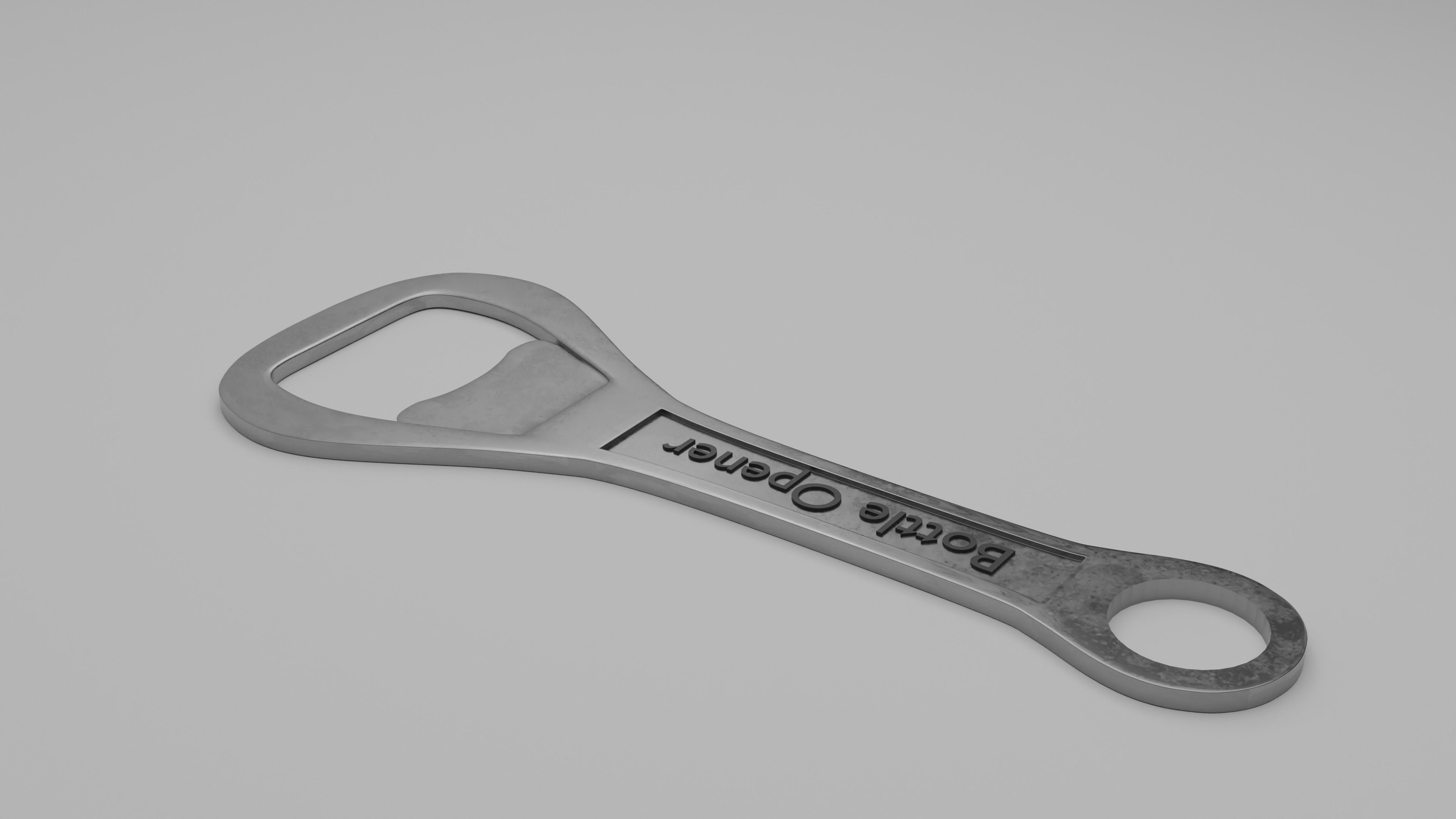 Simple Bottle Opener free 3D model | CGTrader