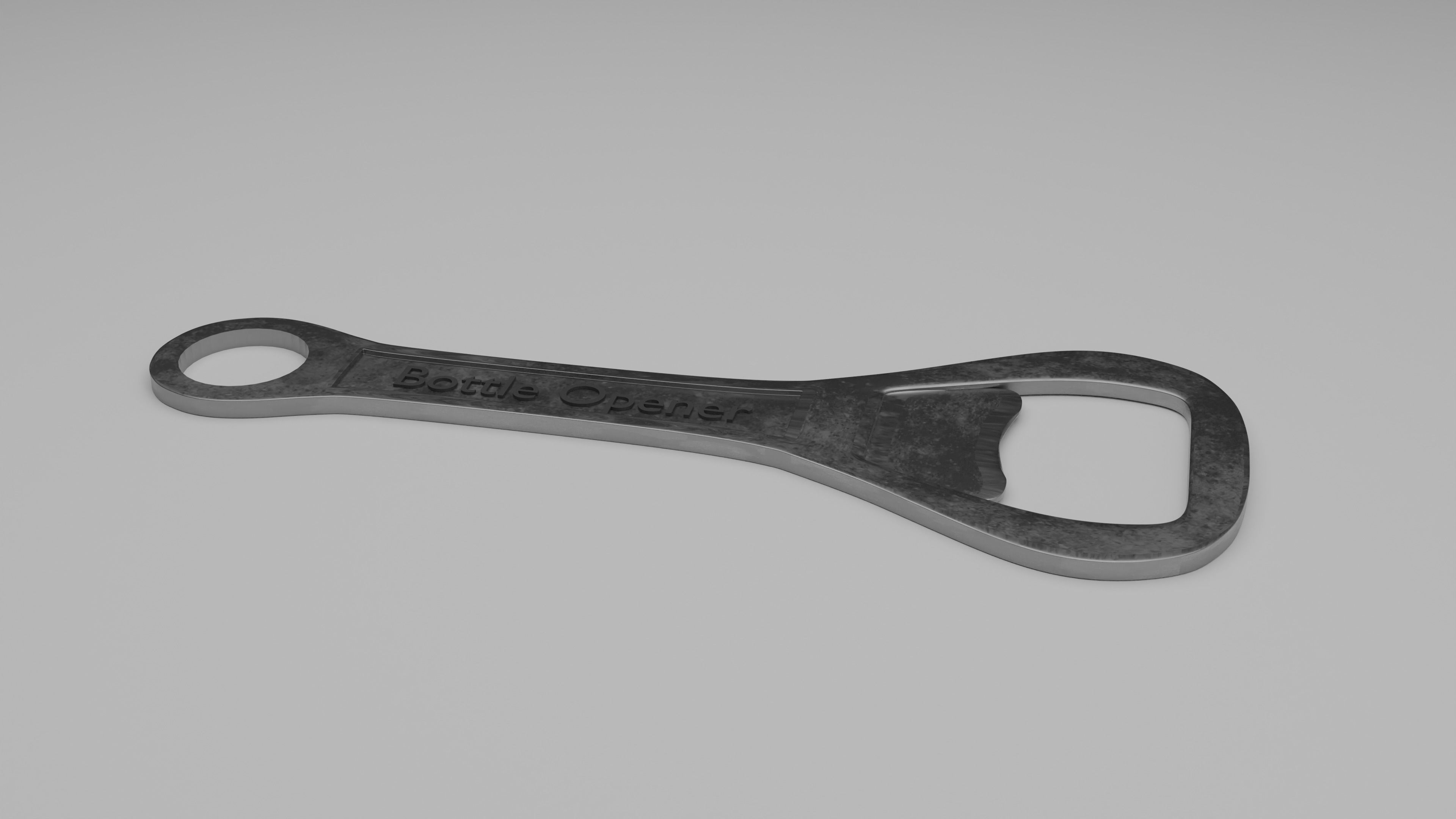 Simple Bottle Opener free 3D model | CGTrader