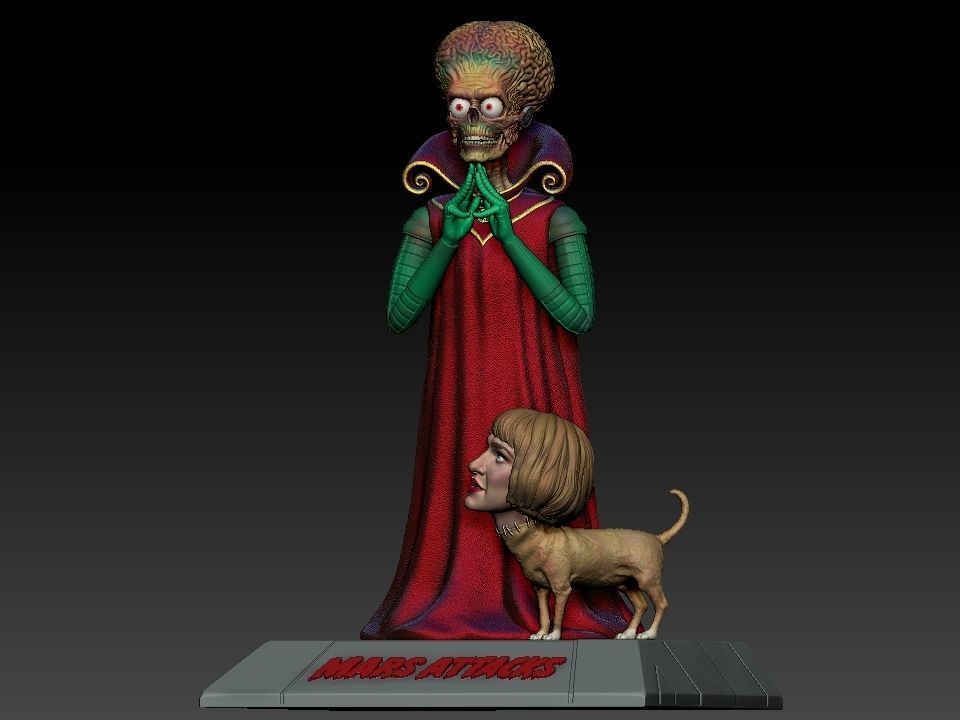 Mars Attacks 3D model 3D printable | CGTrader