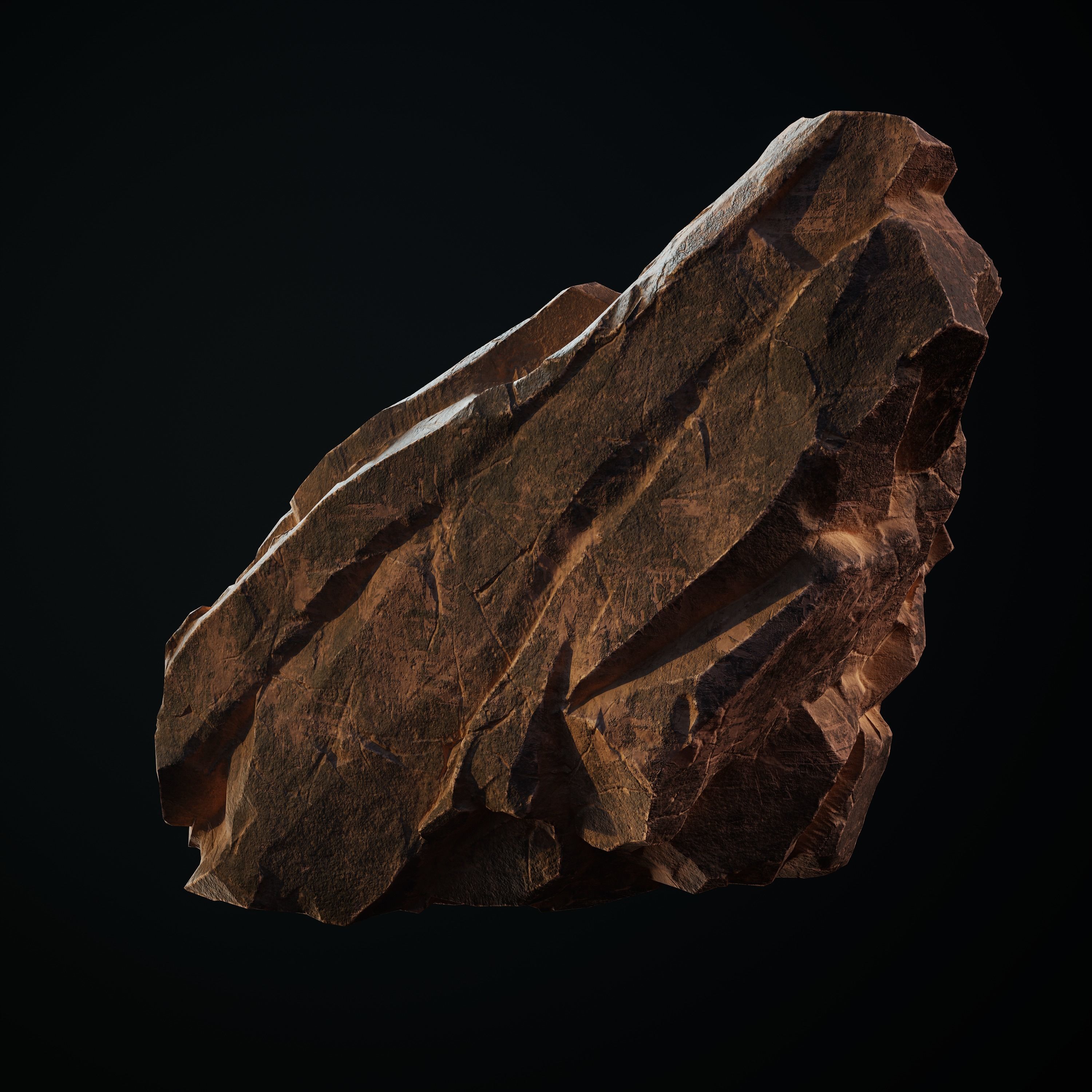3D model Game ready PBR rock 01 VR / AR / low-poly | CGTrader