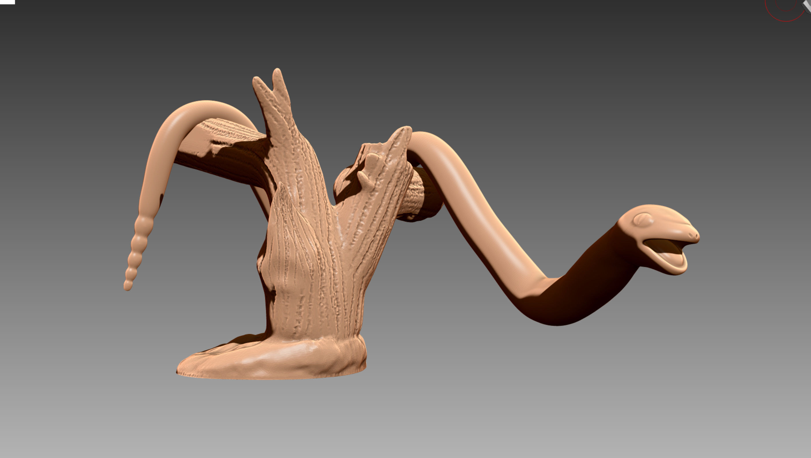 Ekans hanging on tree Pokemon OBJ STL 3D model 3D printable | CGTrader