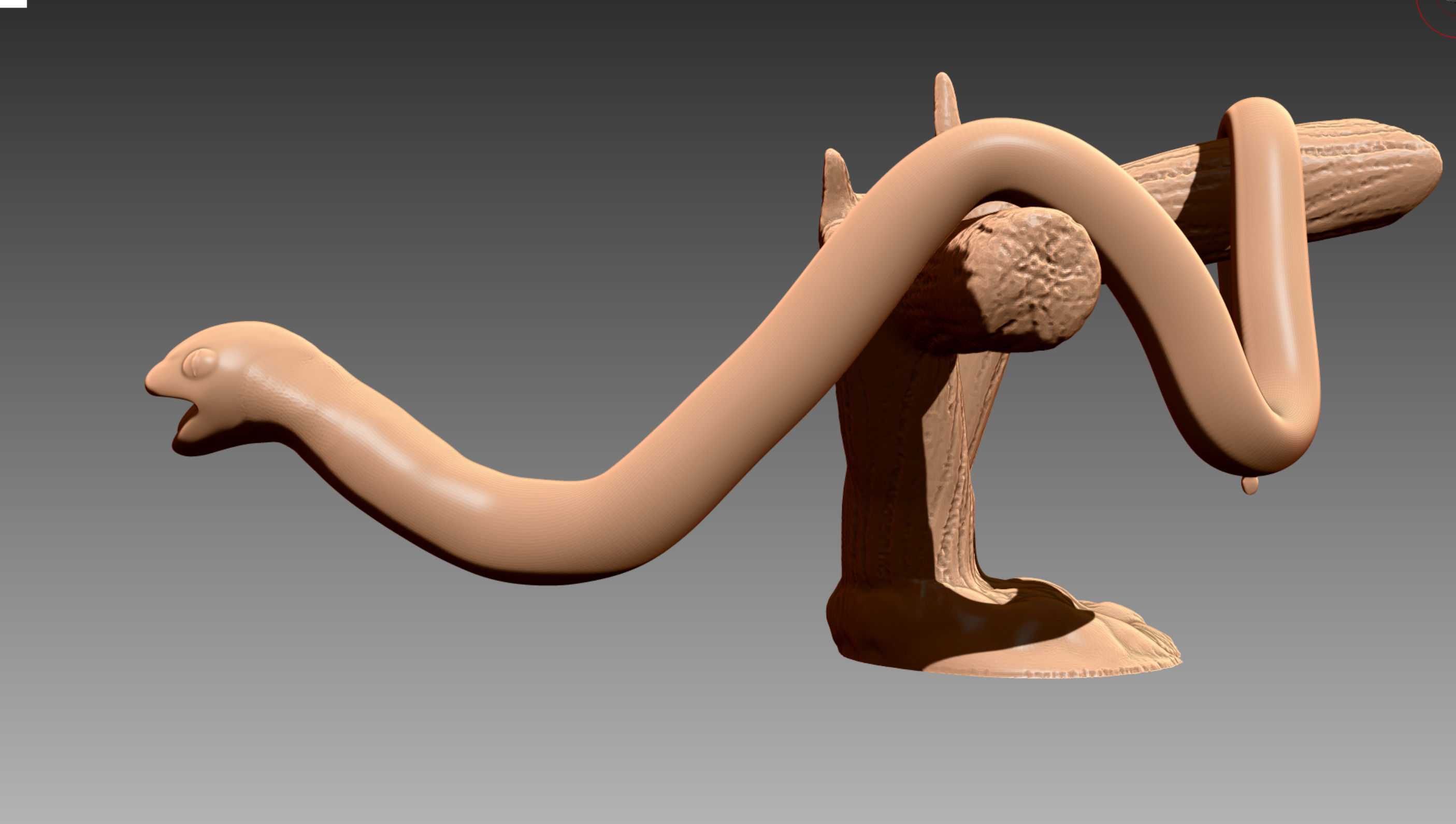 Ekans hanging on tree Pokemon OBJ STL 3D model 3D printable | CGTrader