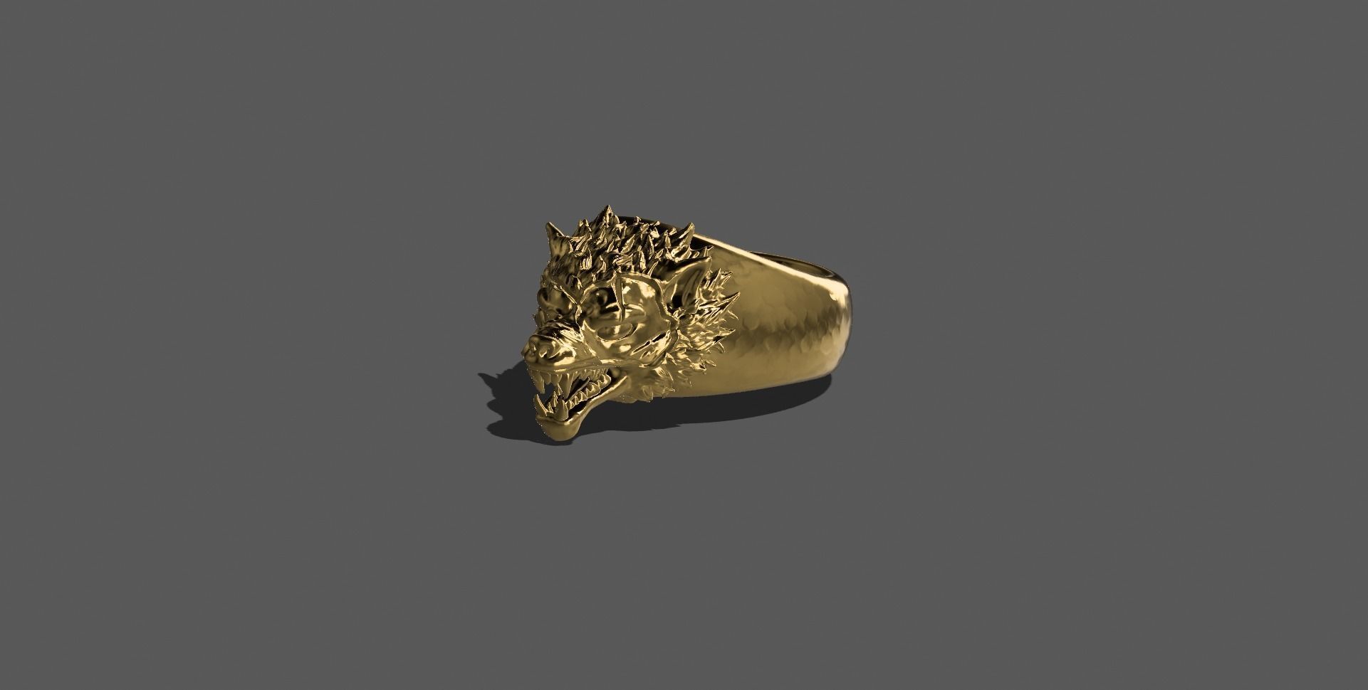 scarface wolf ring 3D model 3D printable | CGTrader