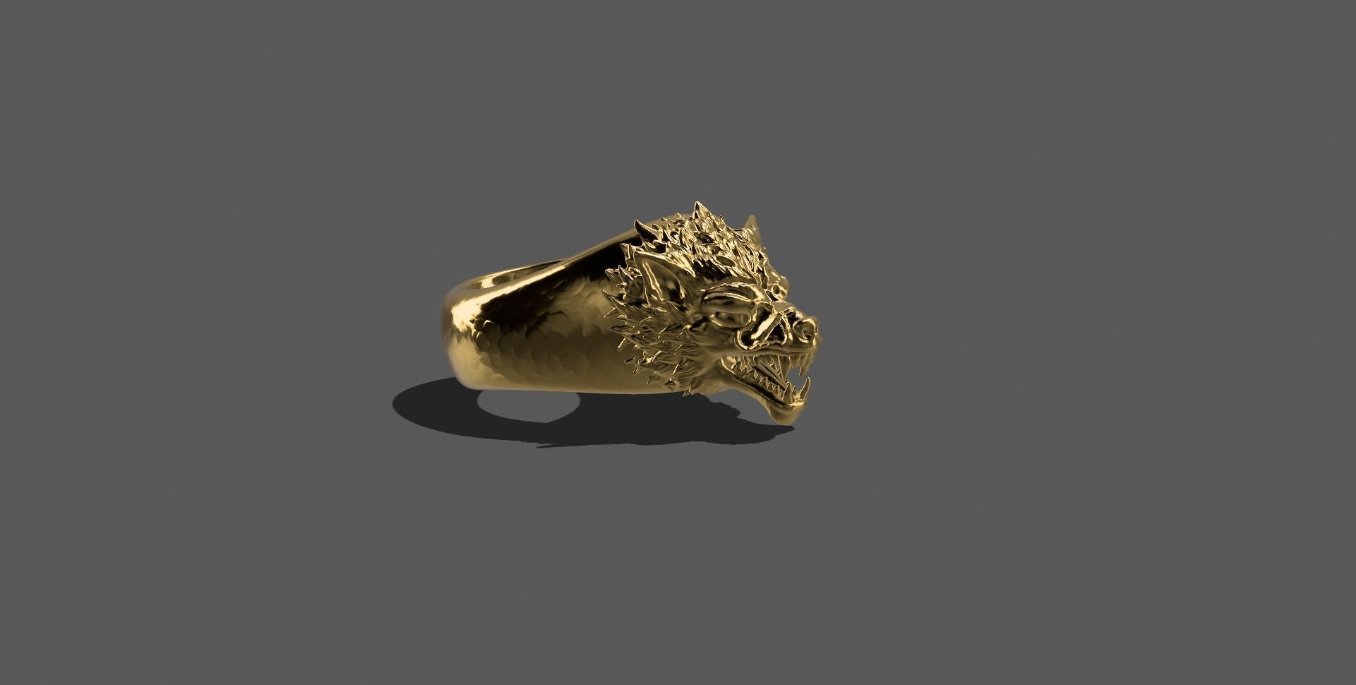 scarface wolf ring 3D model 3D printable | CGTrader