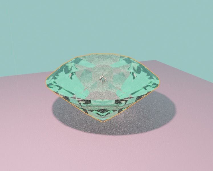 diamond shader by blender cycles render 3D model | CGTrader